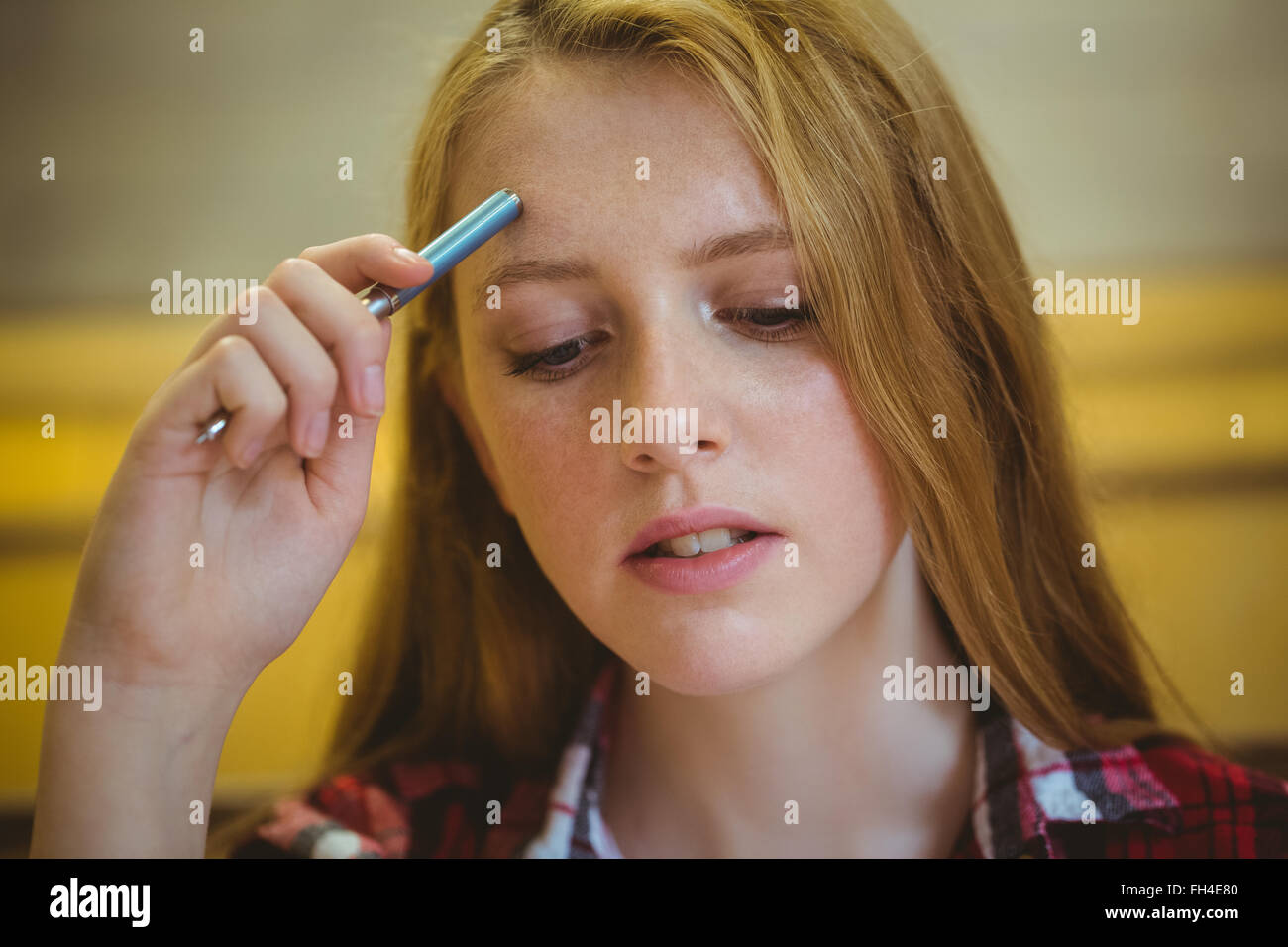 Focused student studying Stock Photo - Alamy