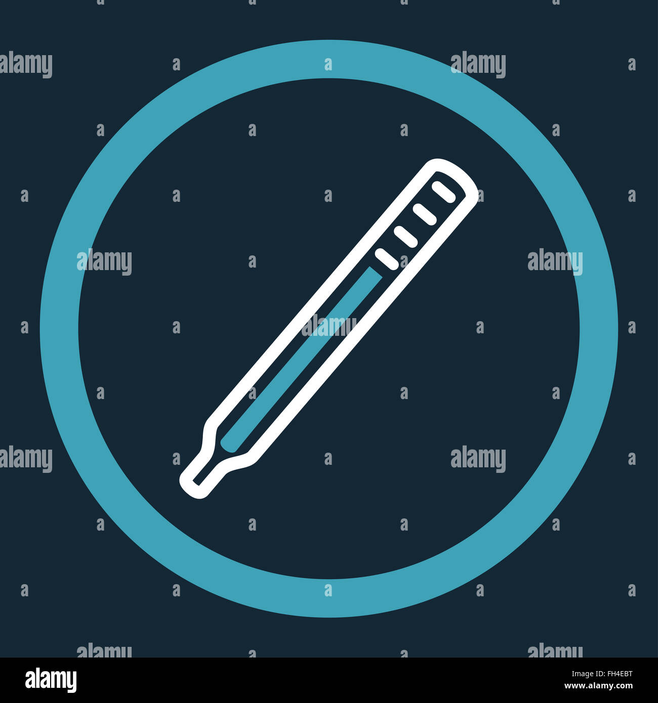 Medical Thermometer Rounded Vector Icon Stock Photo - Alamy