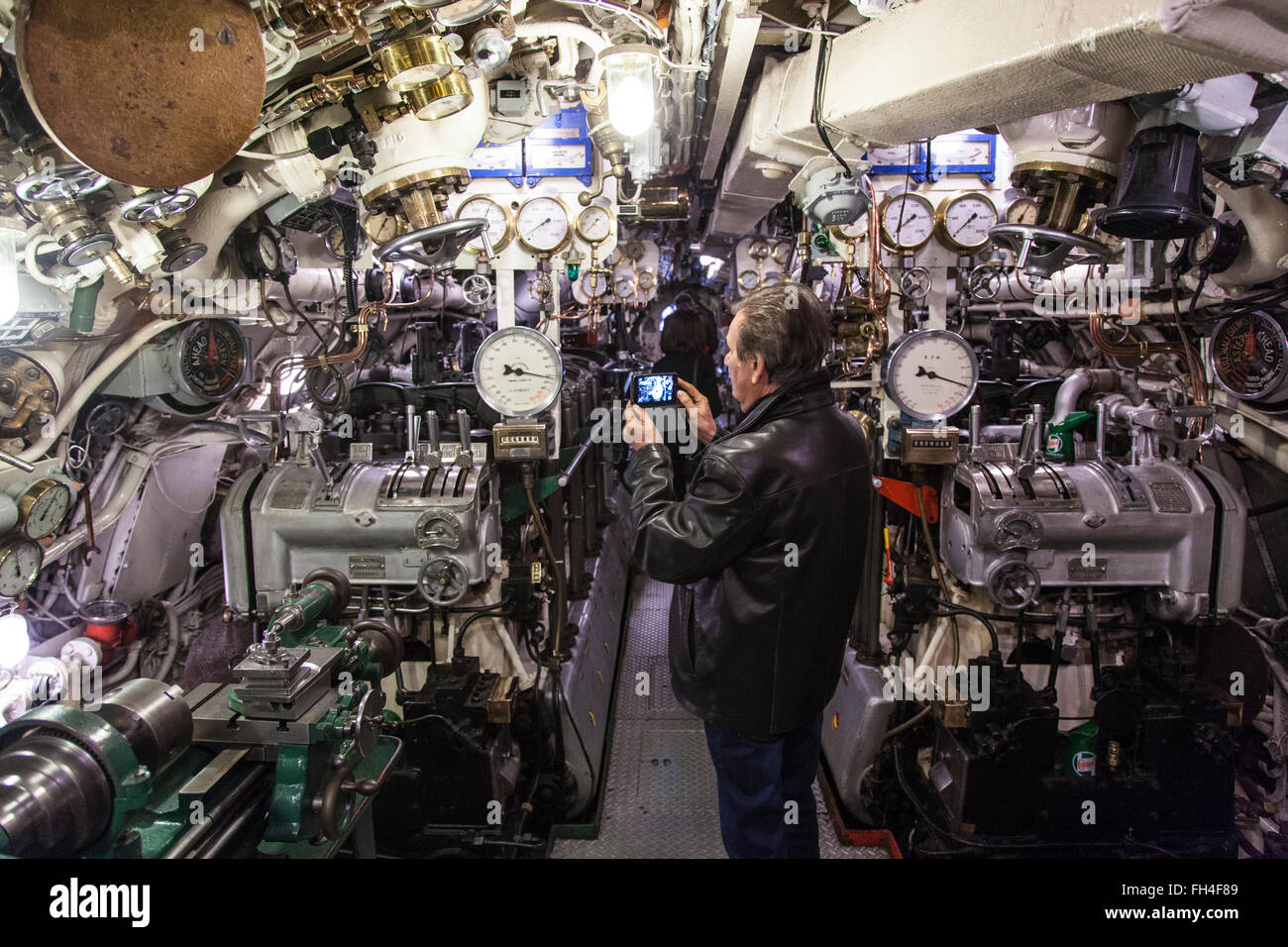 Inside Submarine Engine