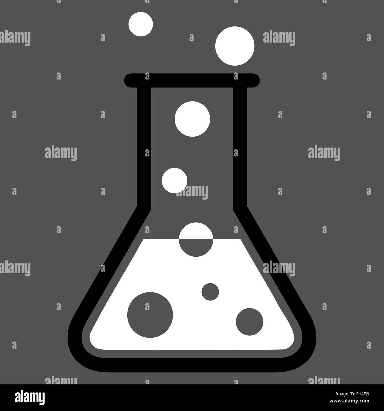 Boiling chemical flask icon Black and White Stock Photos & Images - Alamy