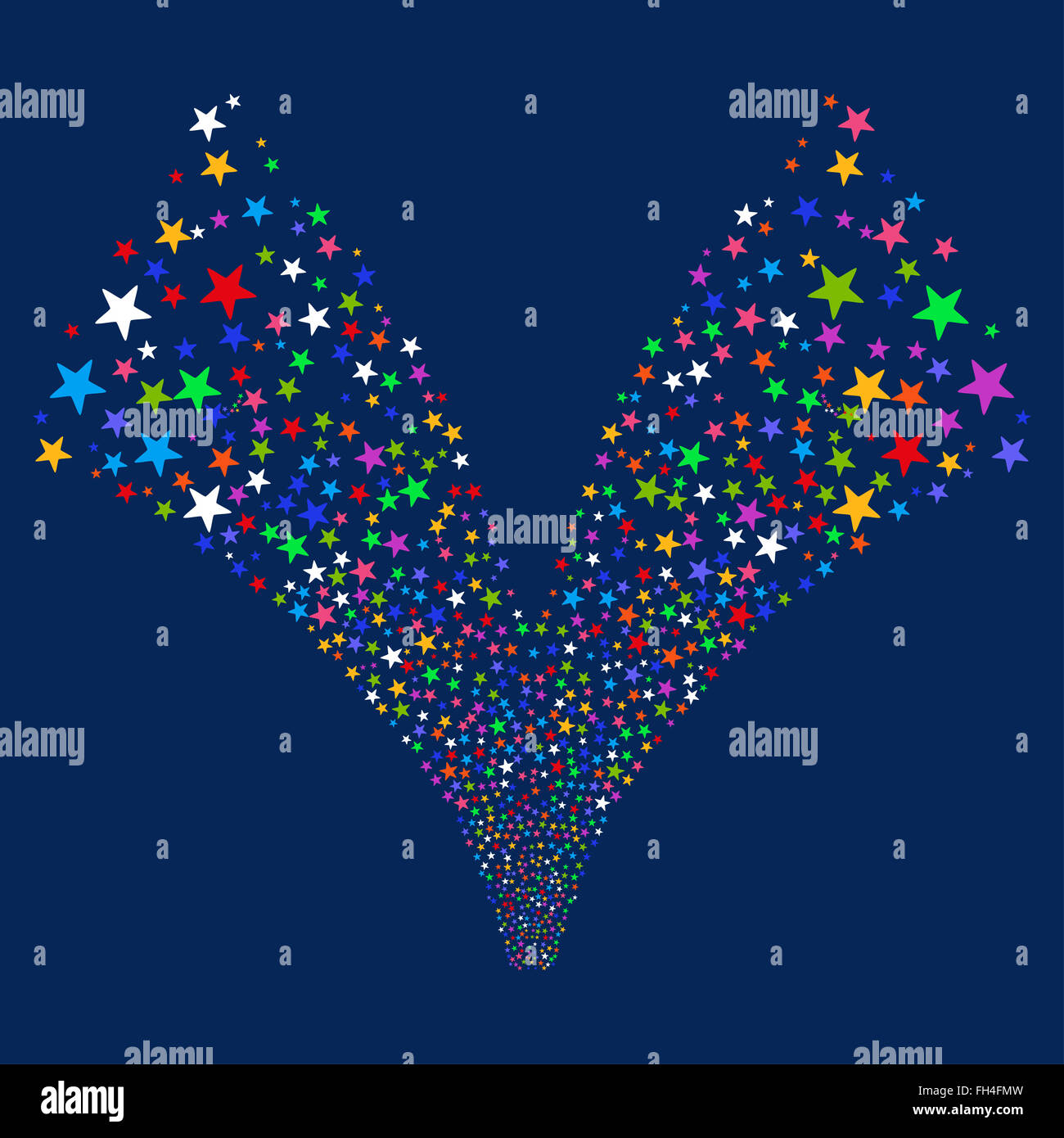 Double Star Fountain Salute Stock Photo - Alamy