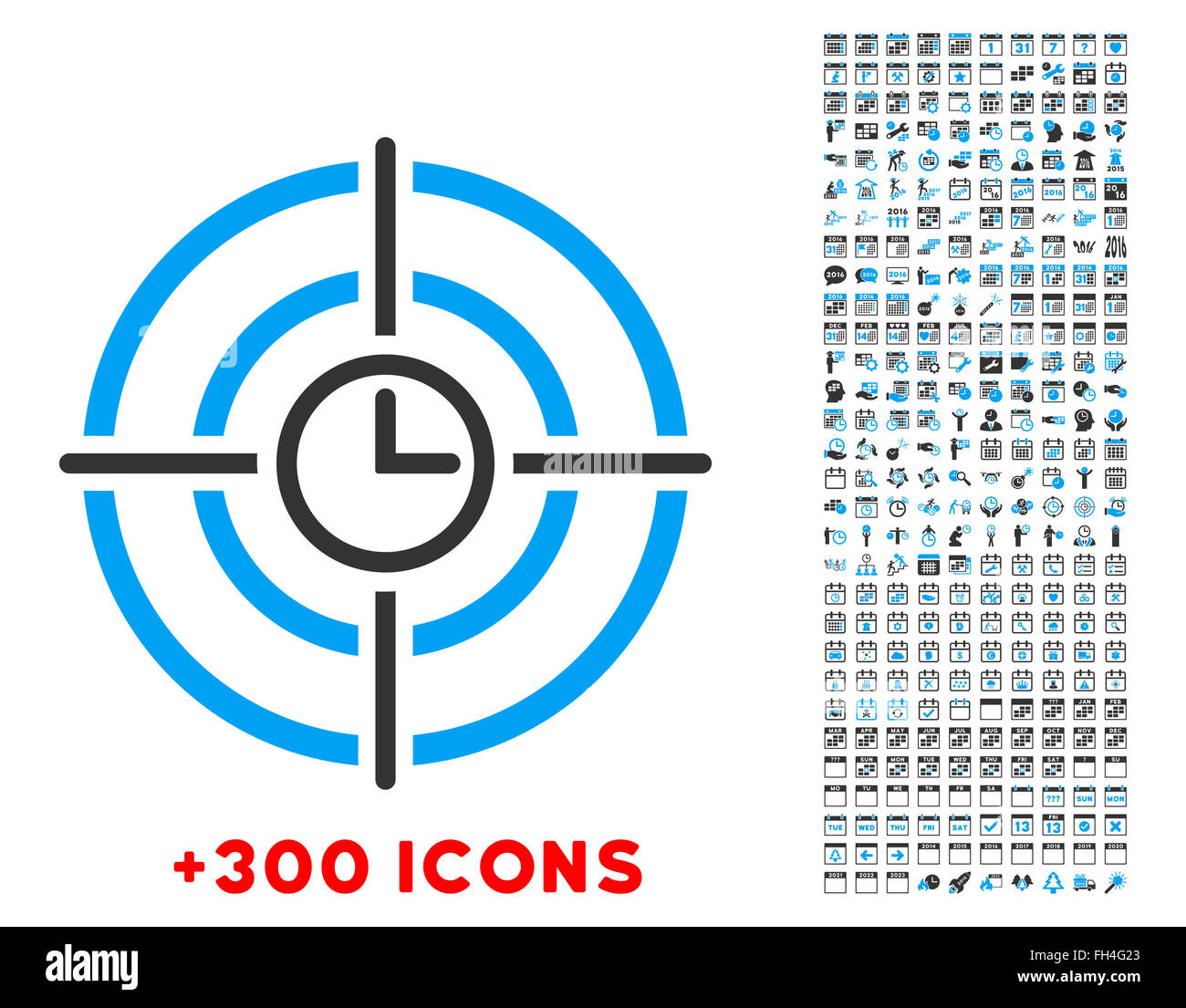 Time Target Icon Stock Photo - Alamy