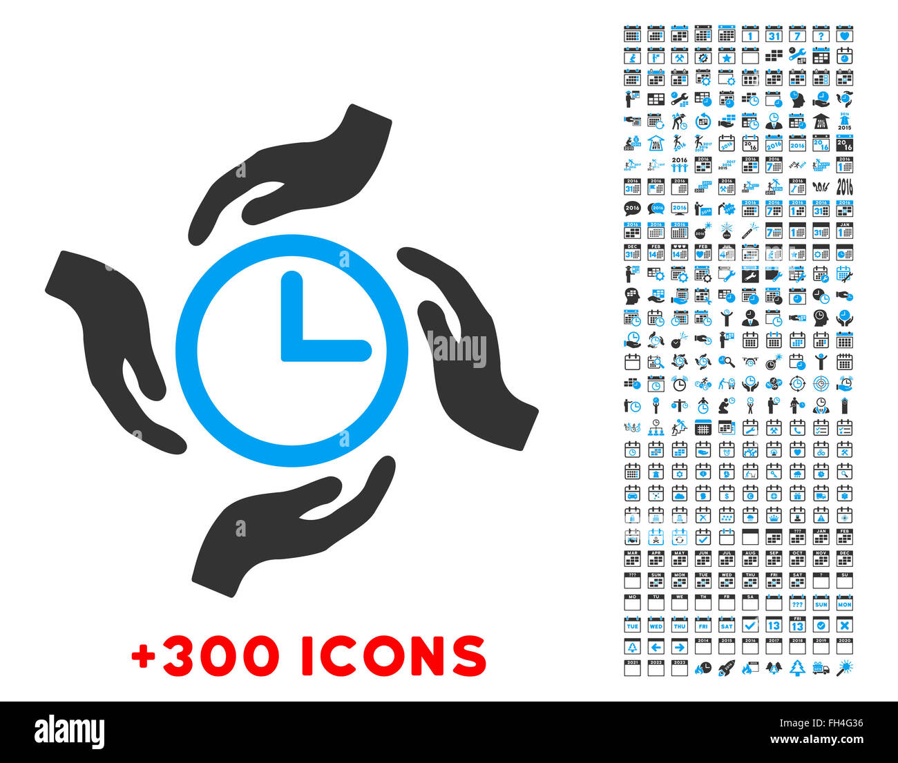 Time Care Icon Stock Photo - Alamy