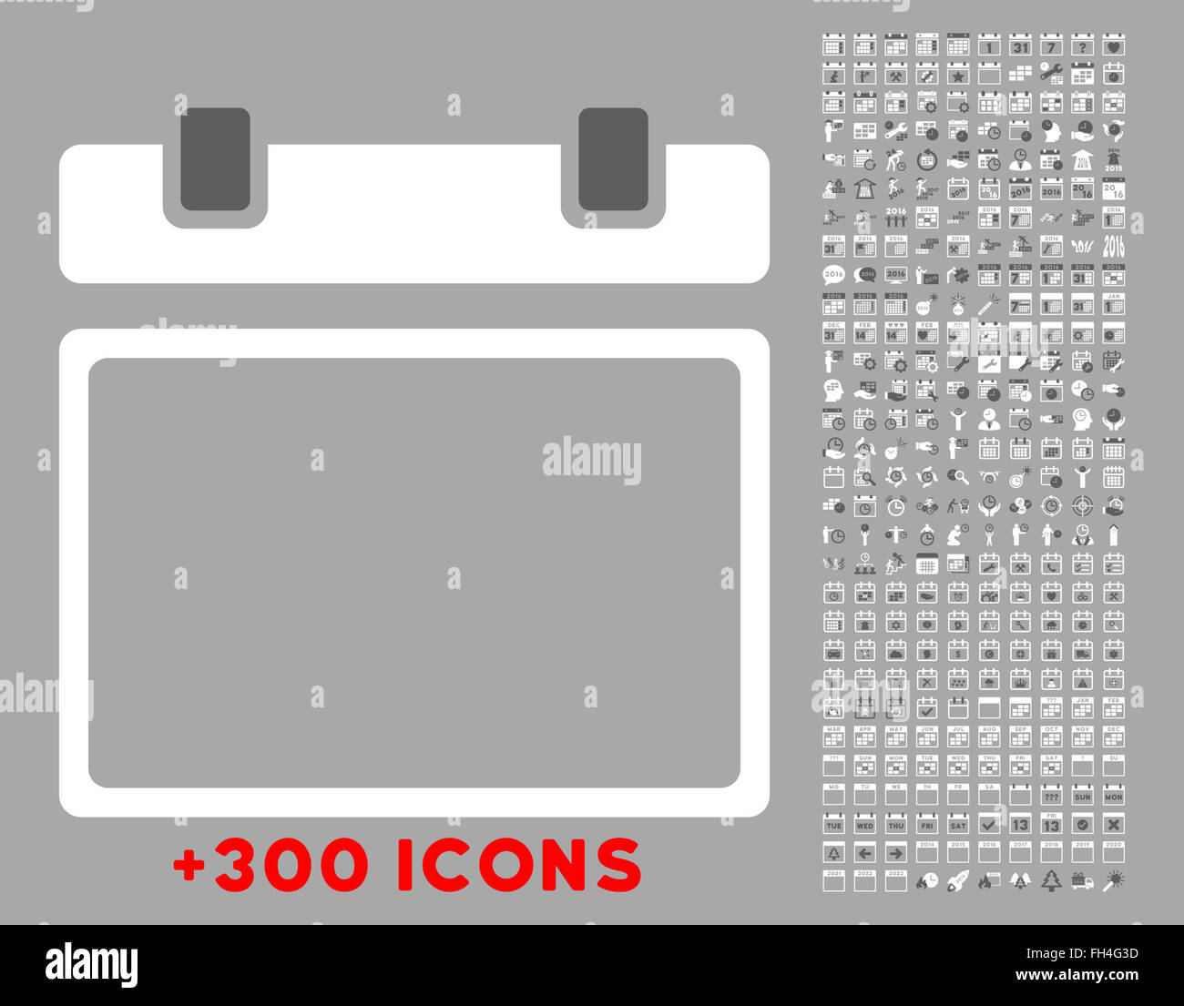 Empty Organizer Date Icon Stock Photo - Alamy