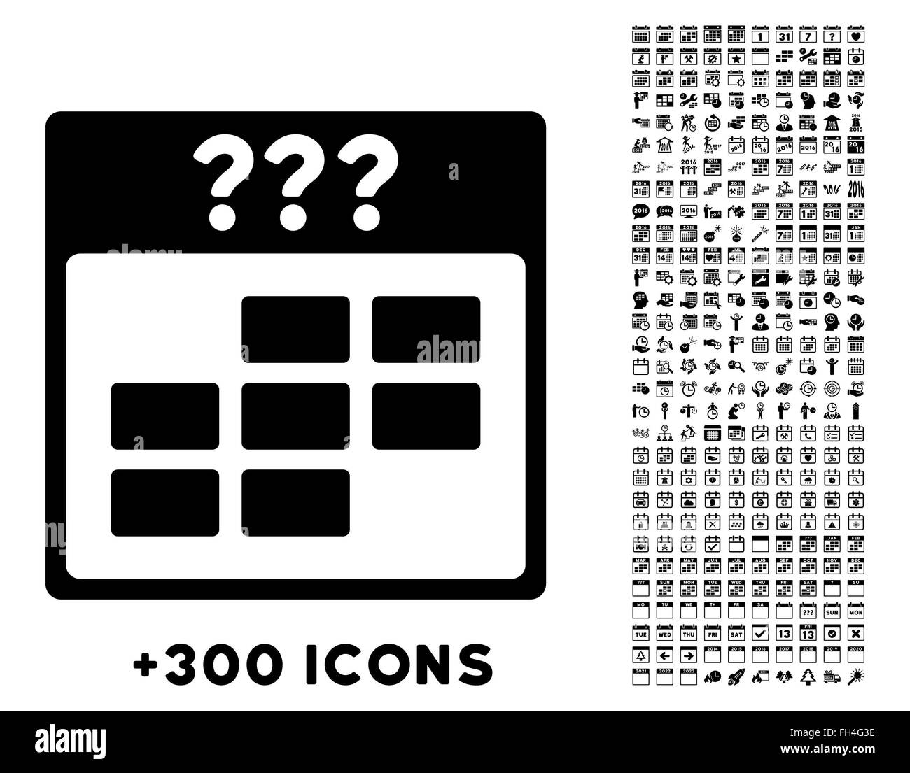 Unknown Month Icon Stock Photo - Alamy