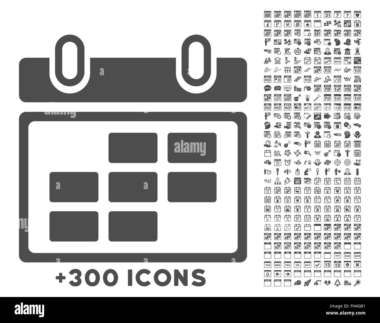 Month Plan Icon Stock Photo - Alamy