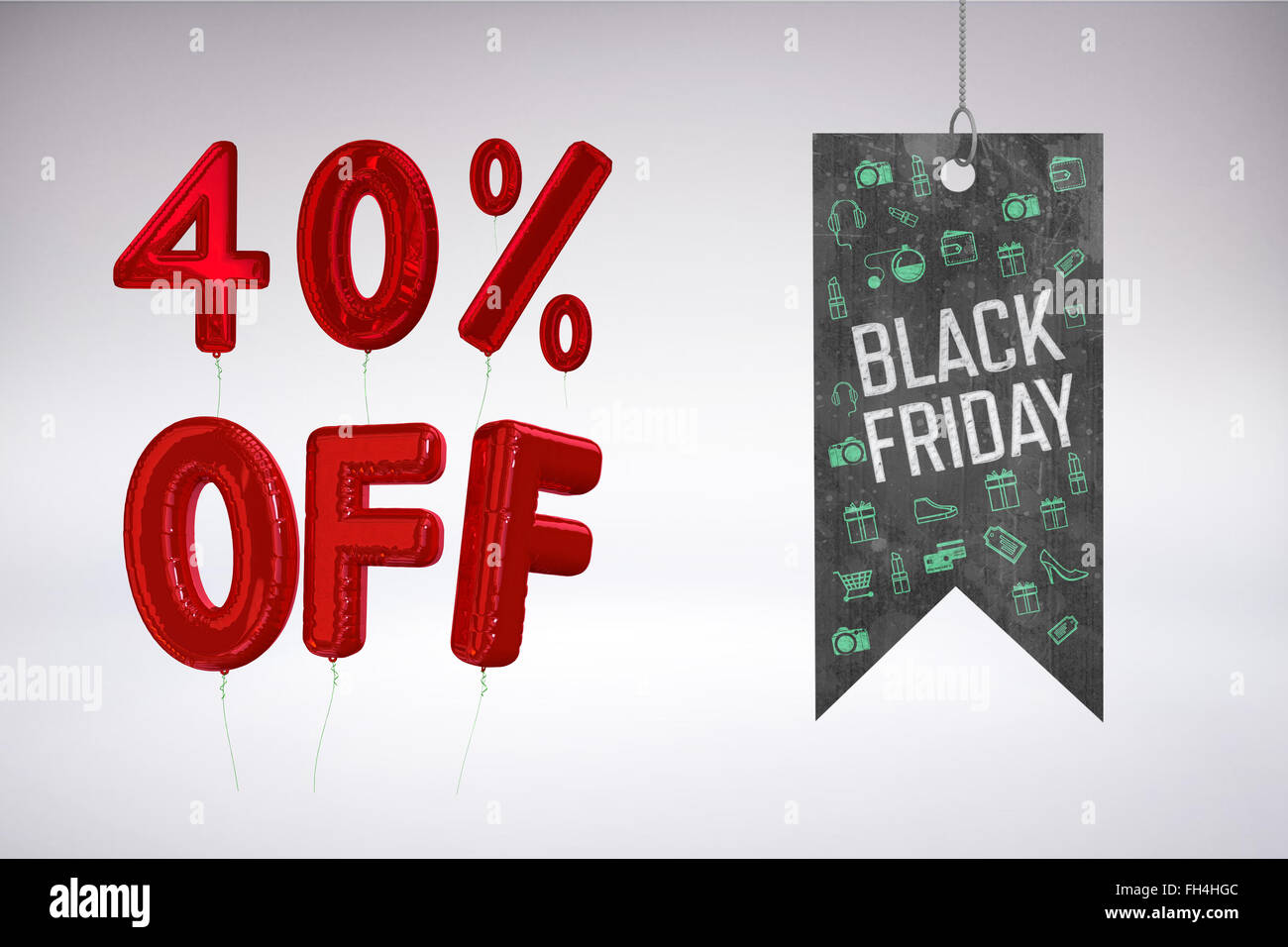 Composite image of o balloon Stock Photo - Alamy