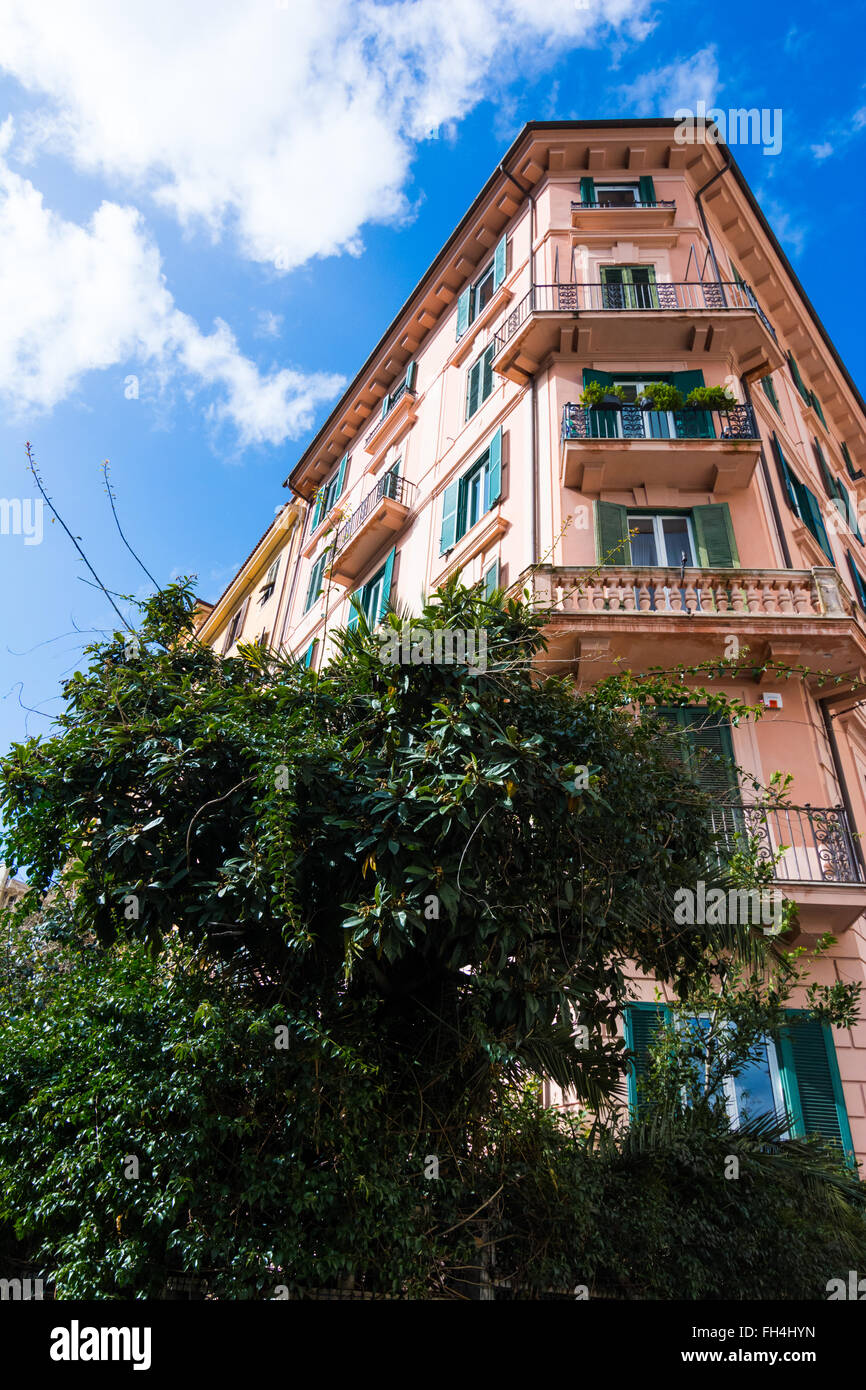 A homely apartment block in the central area of Rome Stock Photo - Alamy