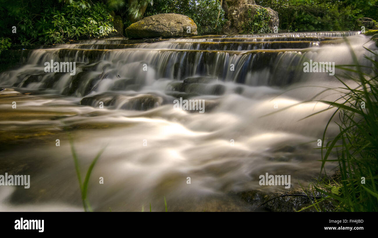Tranquil stream cascading water hi-res stock photography and images - Alamy
