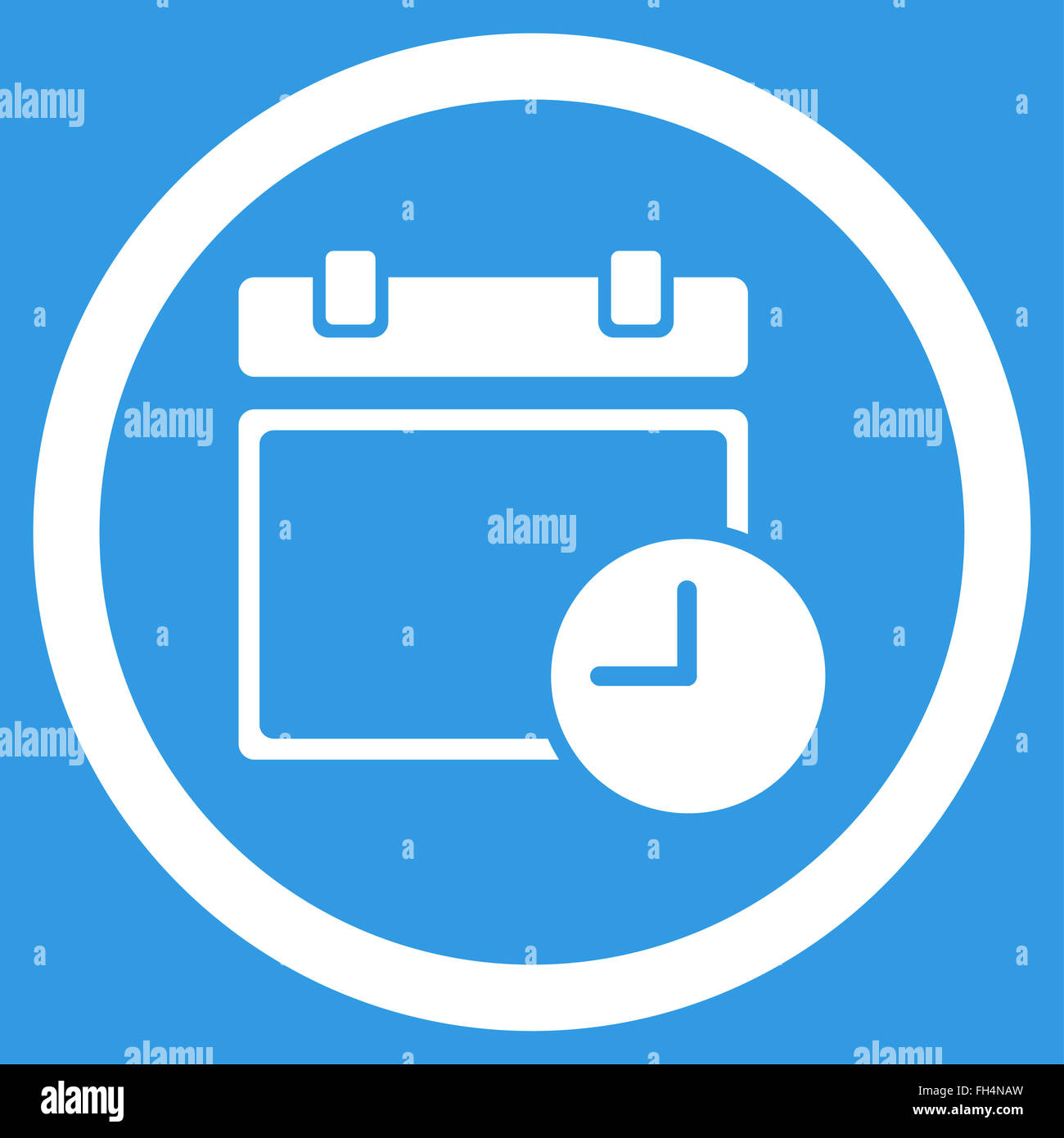 Date And Time Icon Stock Photo - Alamy