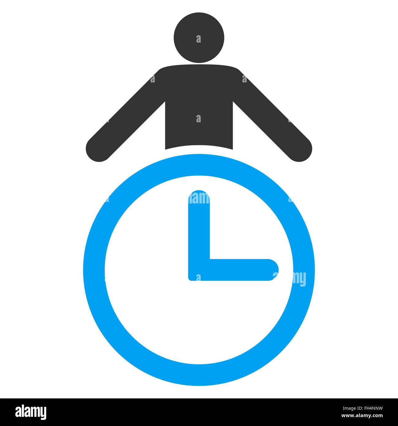 Time Manager Icon Stock Photo - Alamy