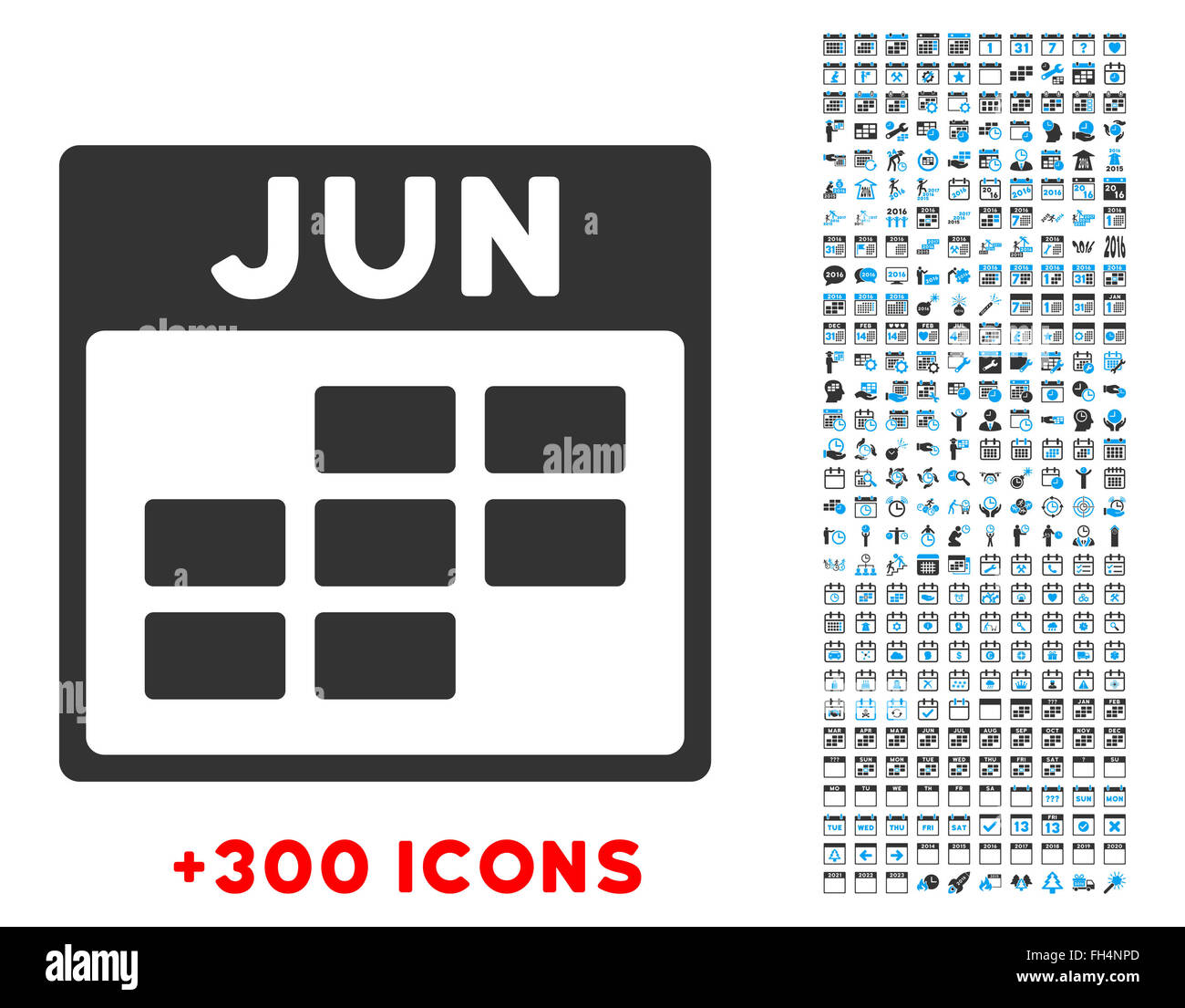 June Flat Icon Stock Photo - Alamy