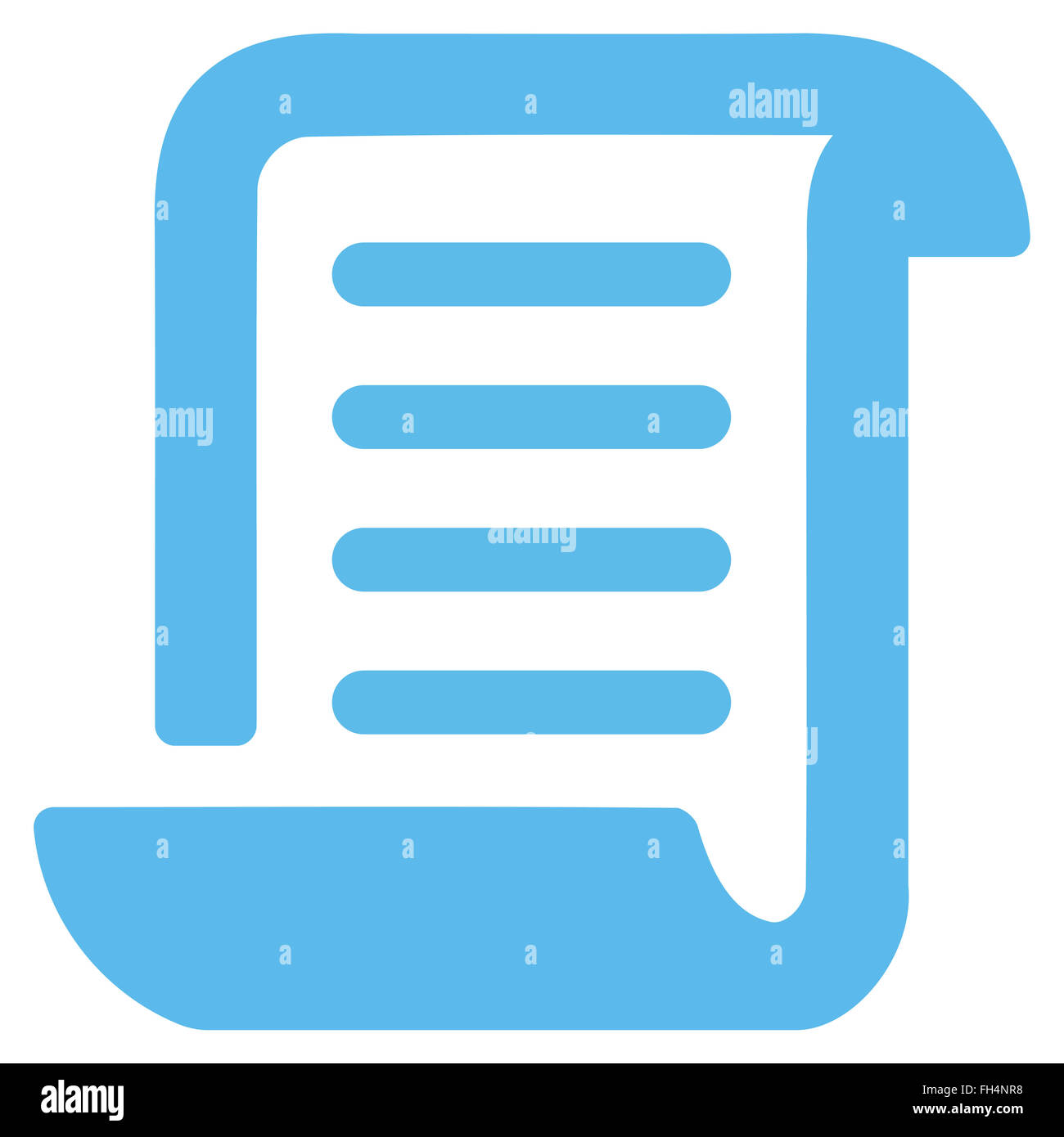 Paper Roll Icon Stock Photo - Alamy