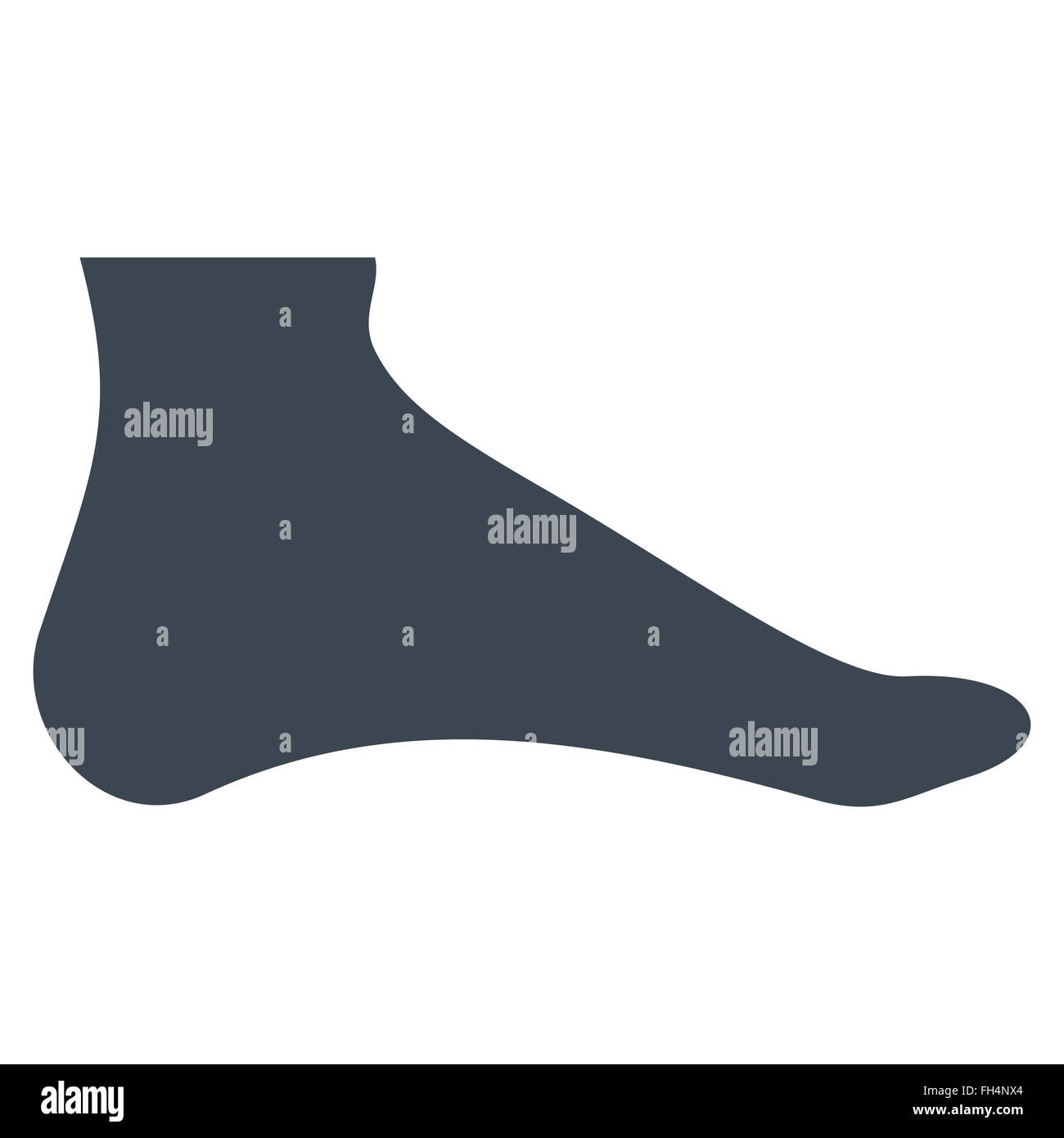 Foot Flat Icon Stock Photo - Alamy