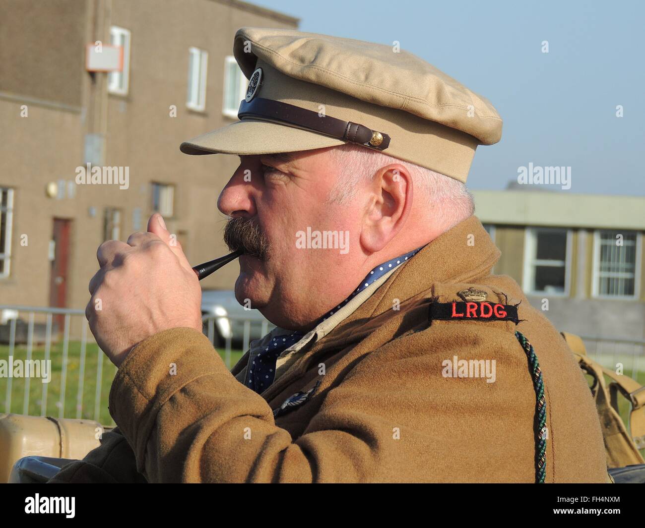 As part of the vintage military vehicle display at the RAF Leuchars Air ...