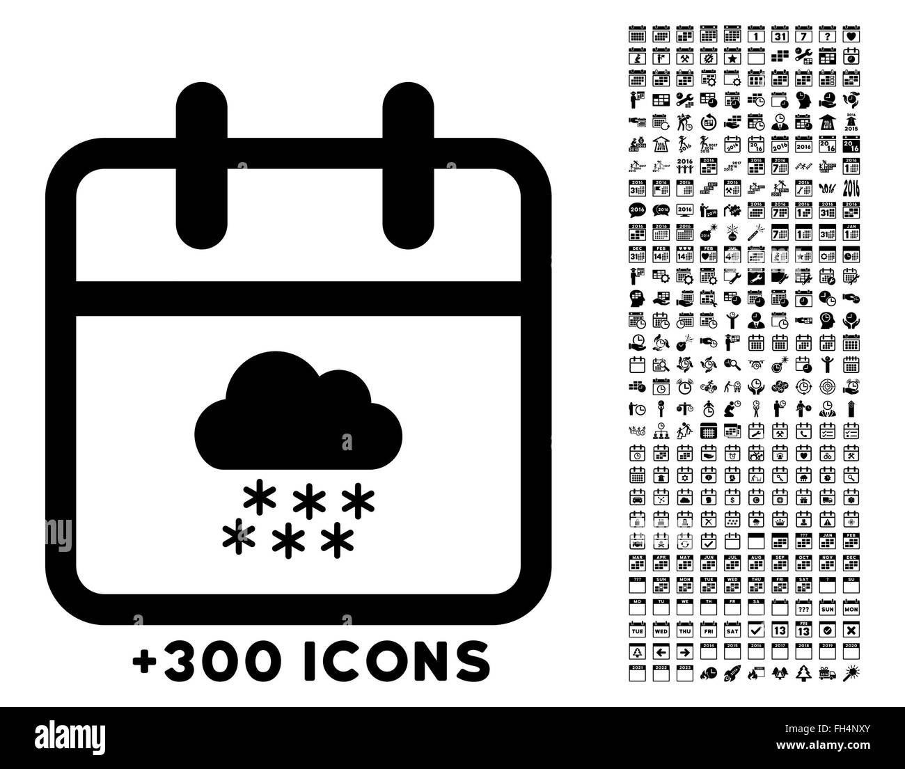 Snow Day Icon Stock Photo - Alamy