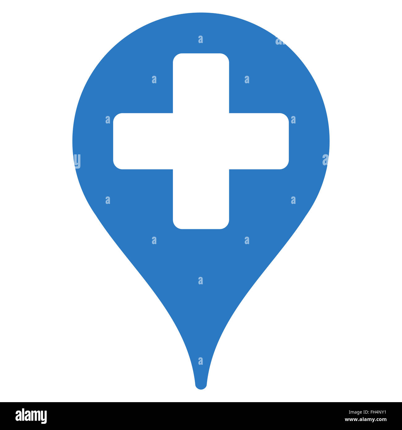 Medical Map Marker Icon Stock Photo - Alamy