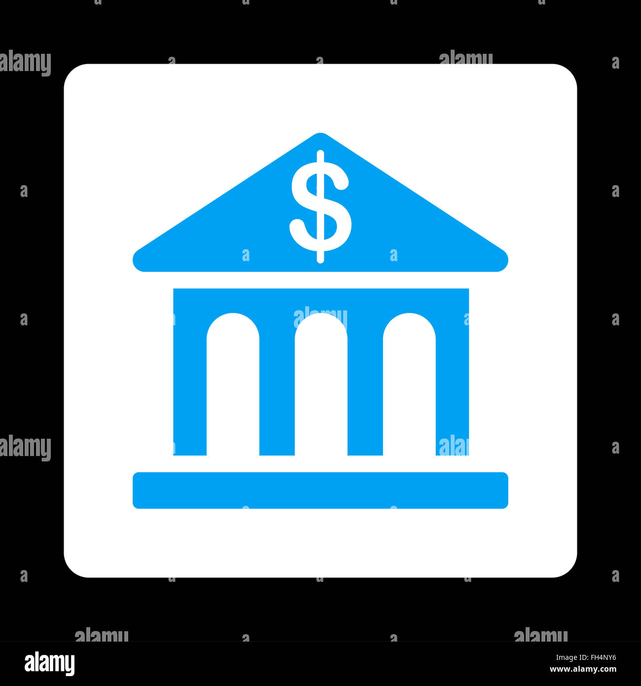 Bank Building Icon Stock Photo - Alamy