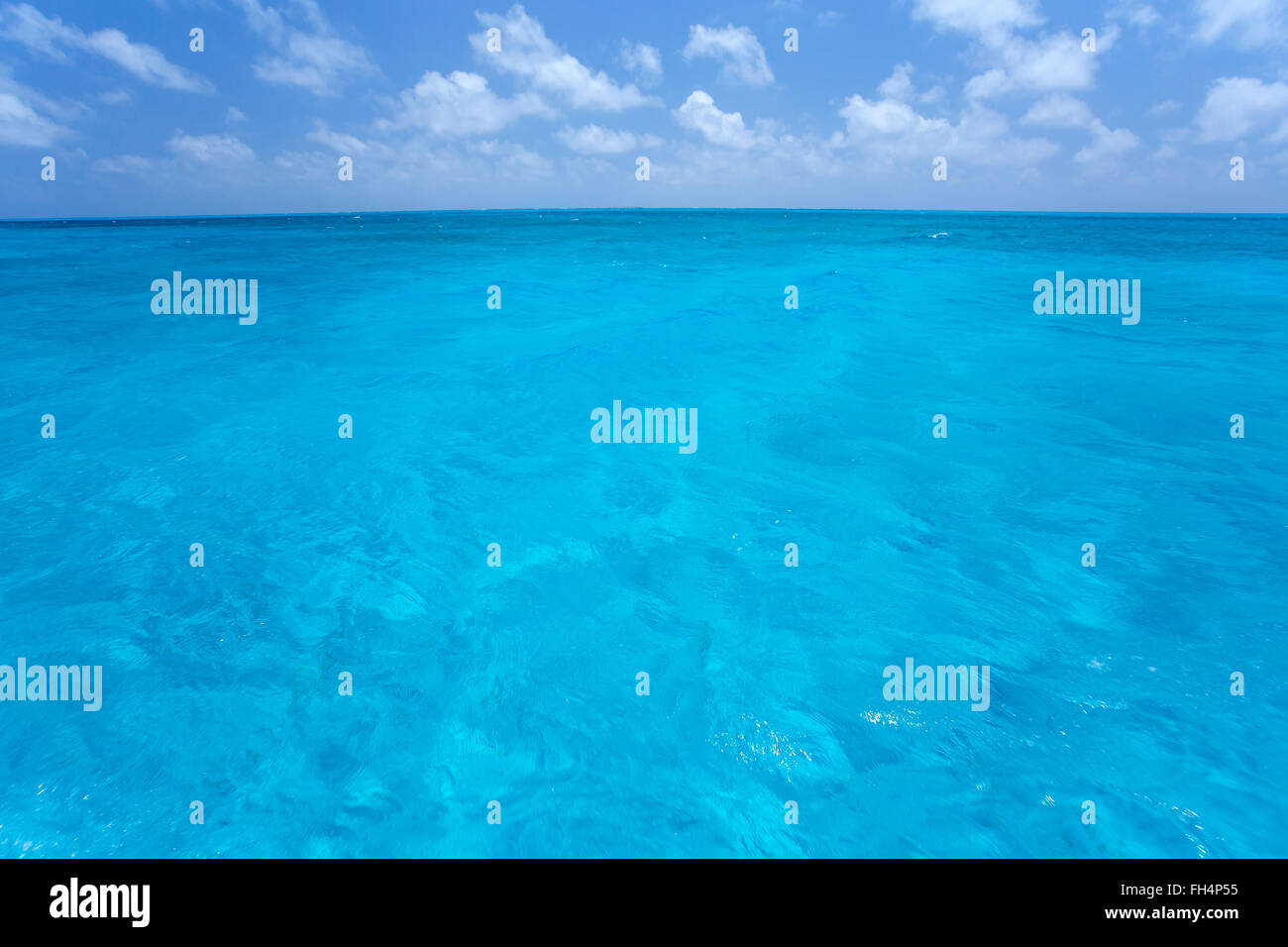 Blue sky and Caribbean sea Stock Photo - Alamy