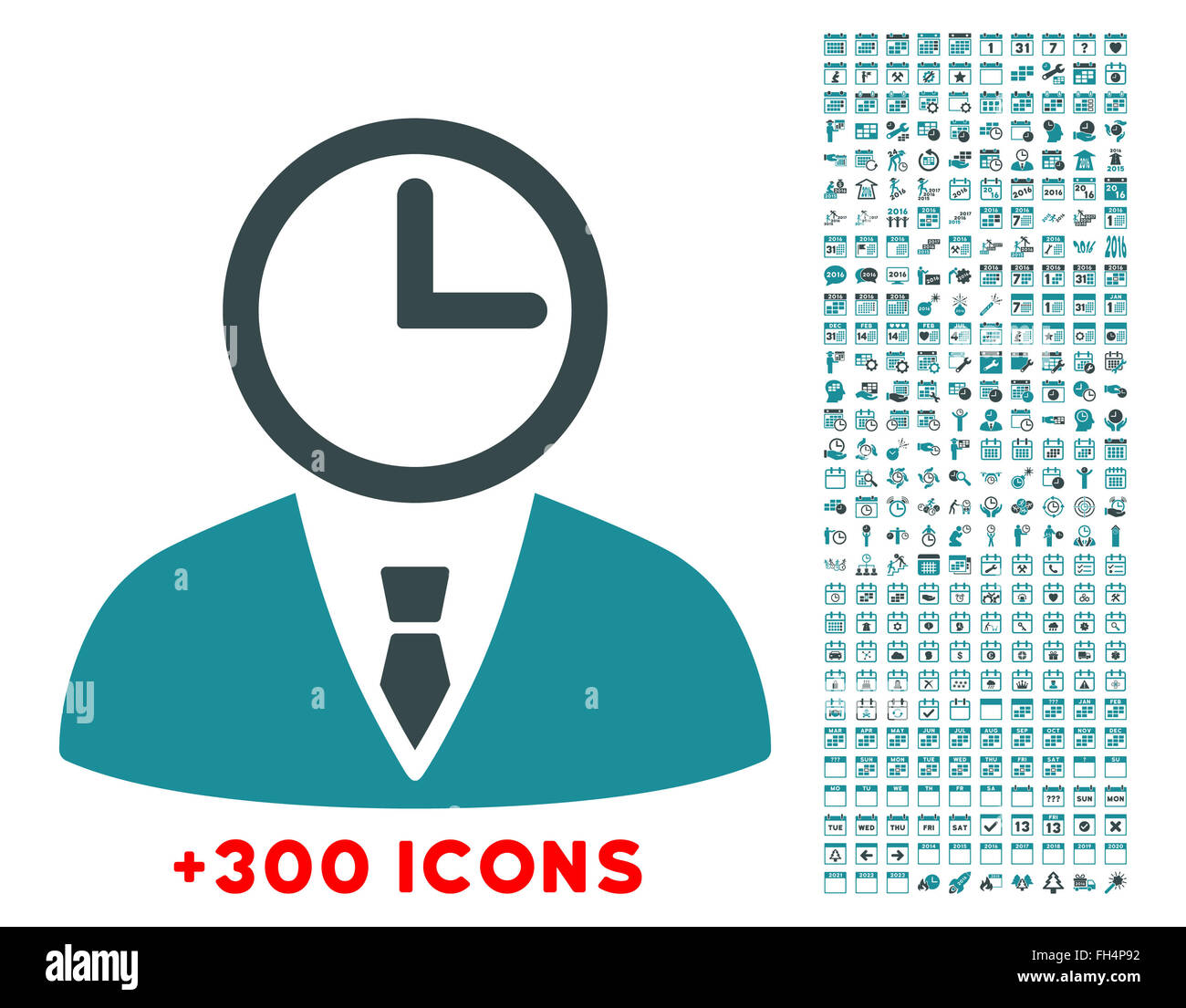 Time Manager Icon Stock Photo - Alamy