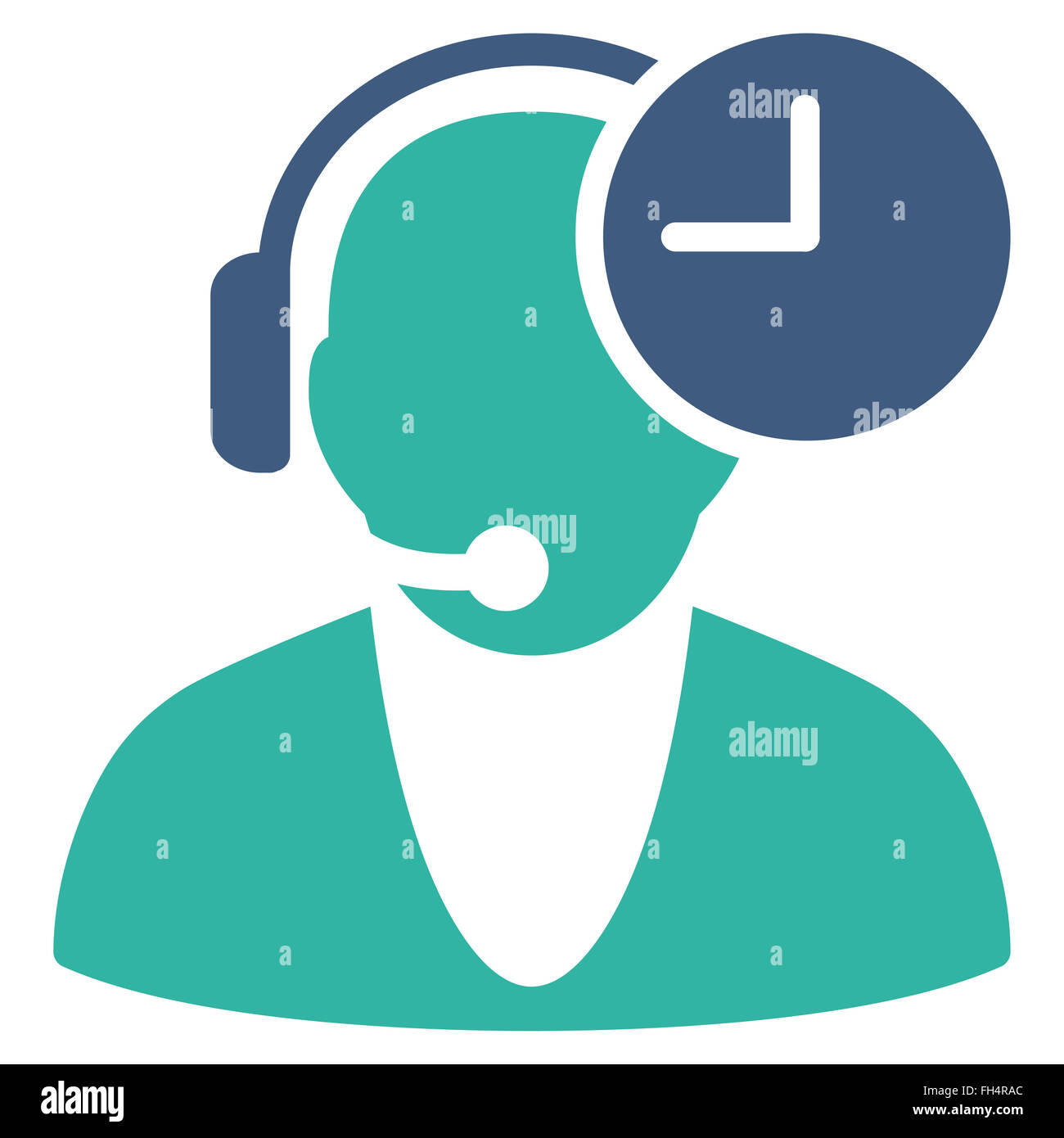 Operator Time Icon Stock Photo - Alamy