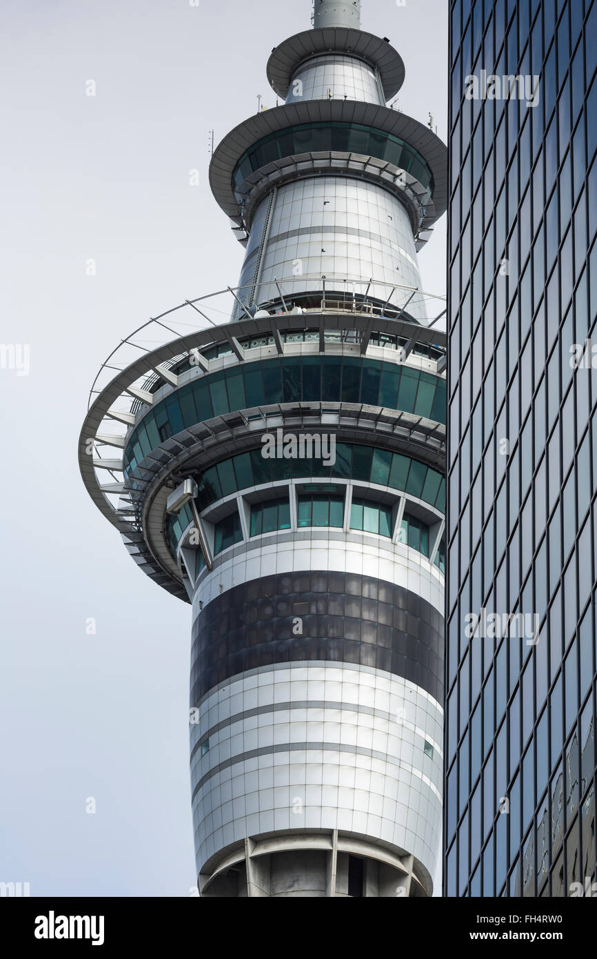 Auckland sky tower deck hi-res stock photography and images - Alamy