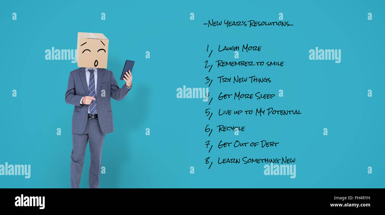 Composite image of anonymous businessman Stock Photo - Alamy