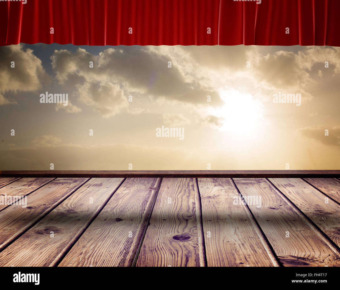 Red curtain pulling back Stock Photo - Alamy