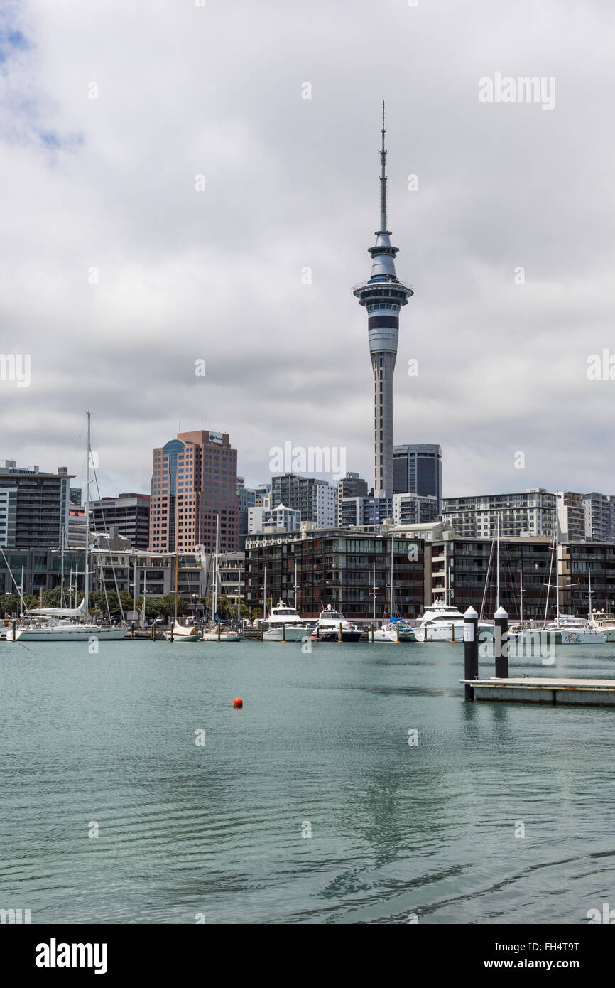 AUCKLAND, NEW ZEALAND November 24 2014: Front of the CBD of Auckland ...