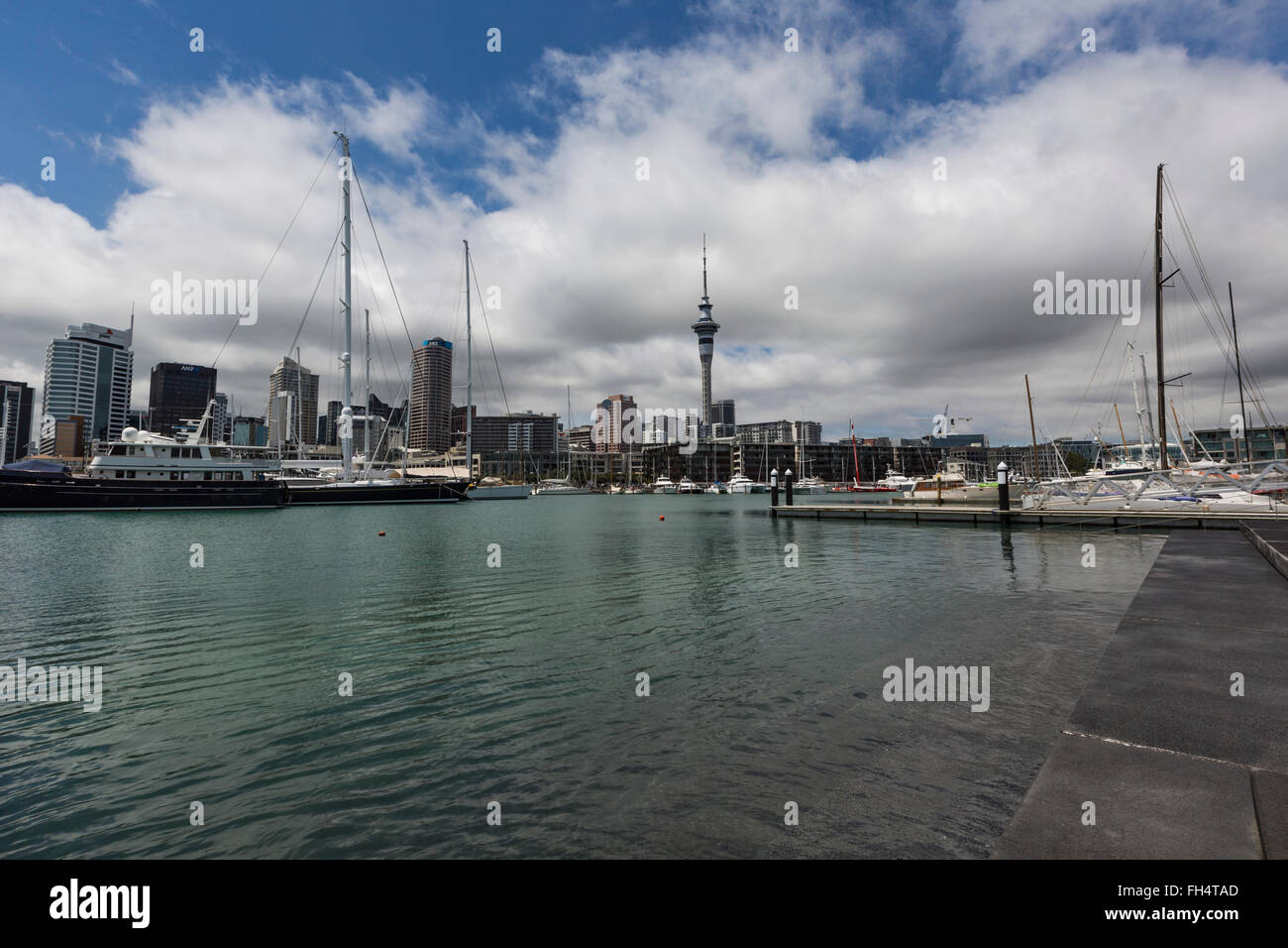 AUCKLAND, NEW ZEALAND November 24 2014: Front of the CBD of Auckland ...