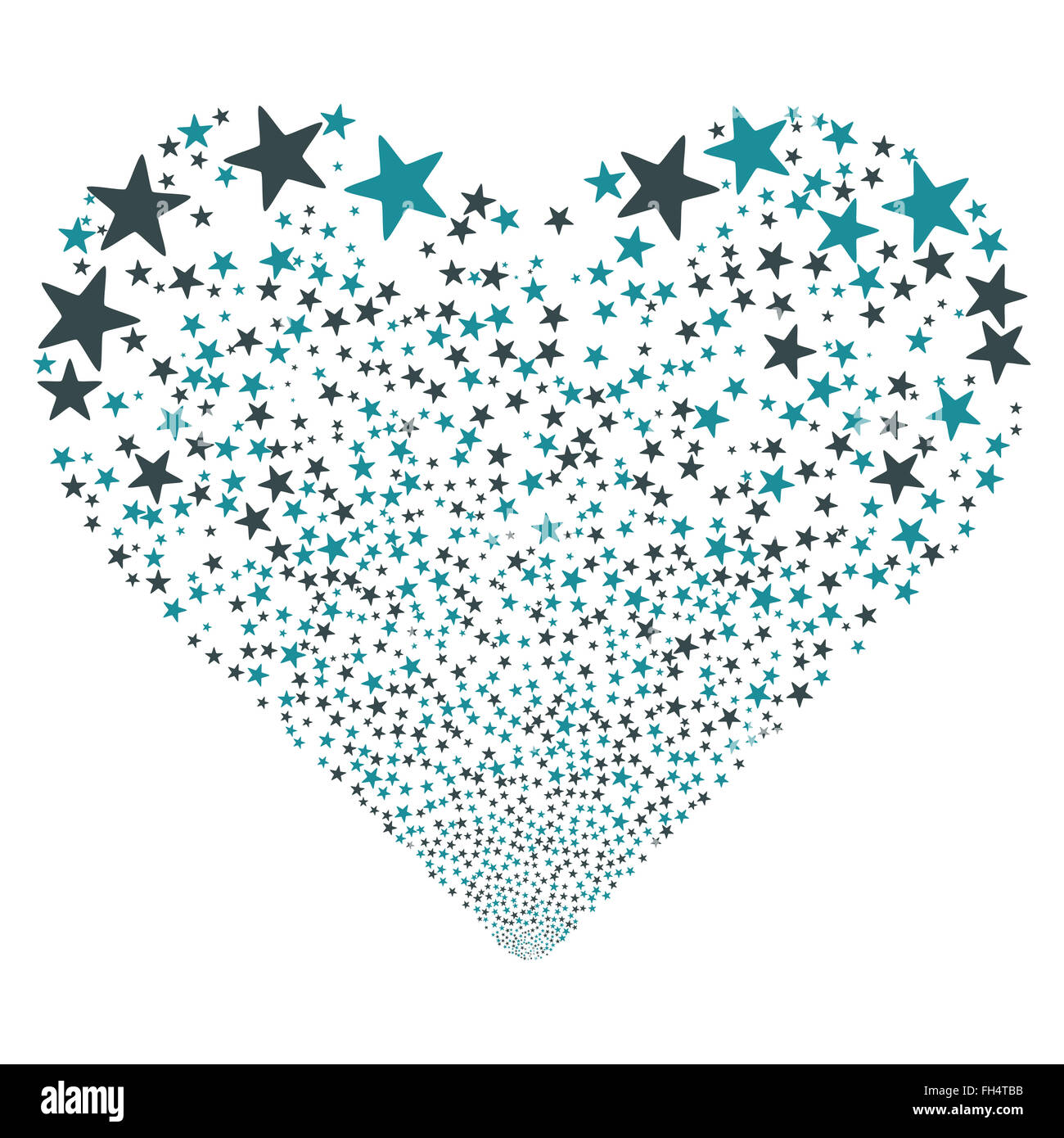 Star Salute Heart Stock Photo - Alamy