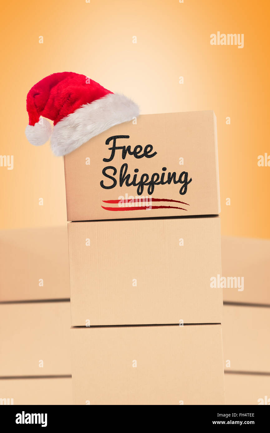 Composite image of free shipping Stock Photo - Alamy