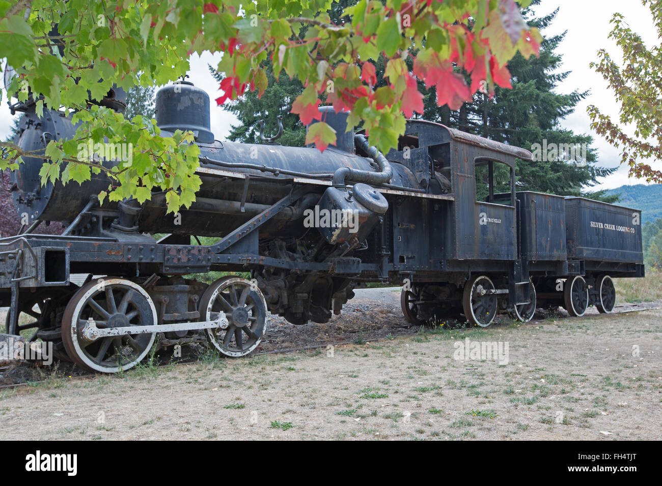 Steam engine, Elbe, Wa, USA Stock Photo - Alamy