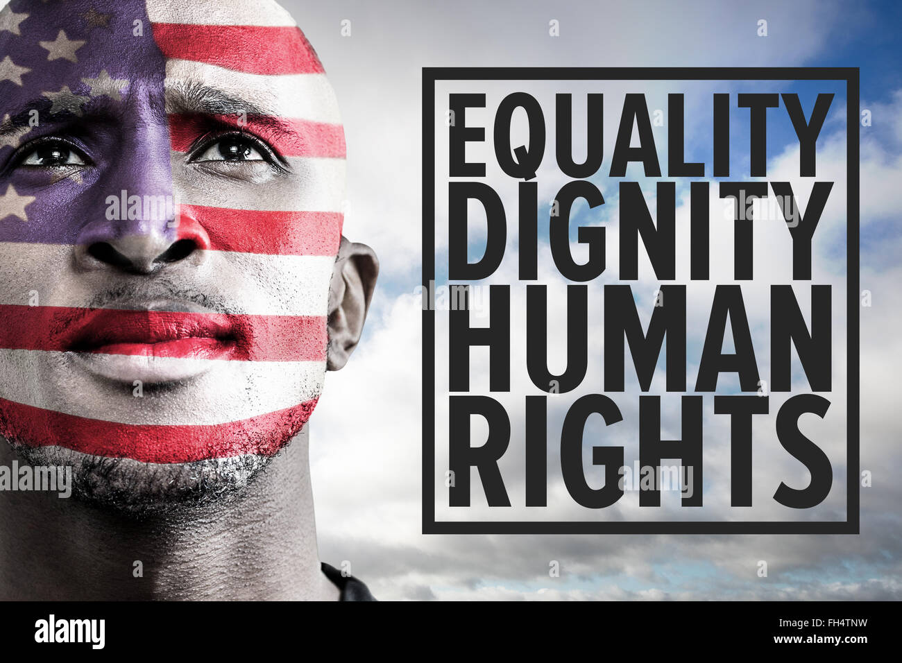 Composite image of human rights Stock Photo - Alamy