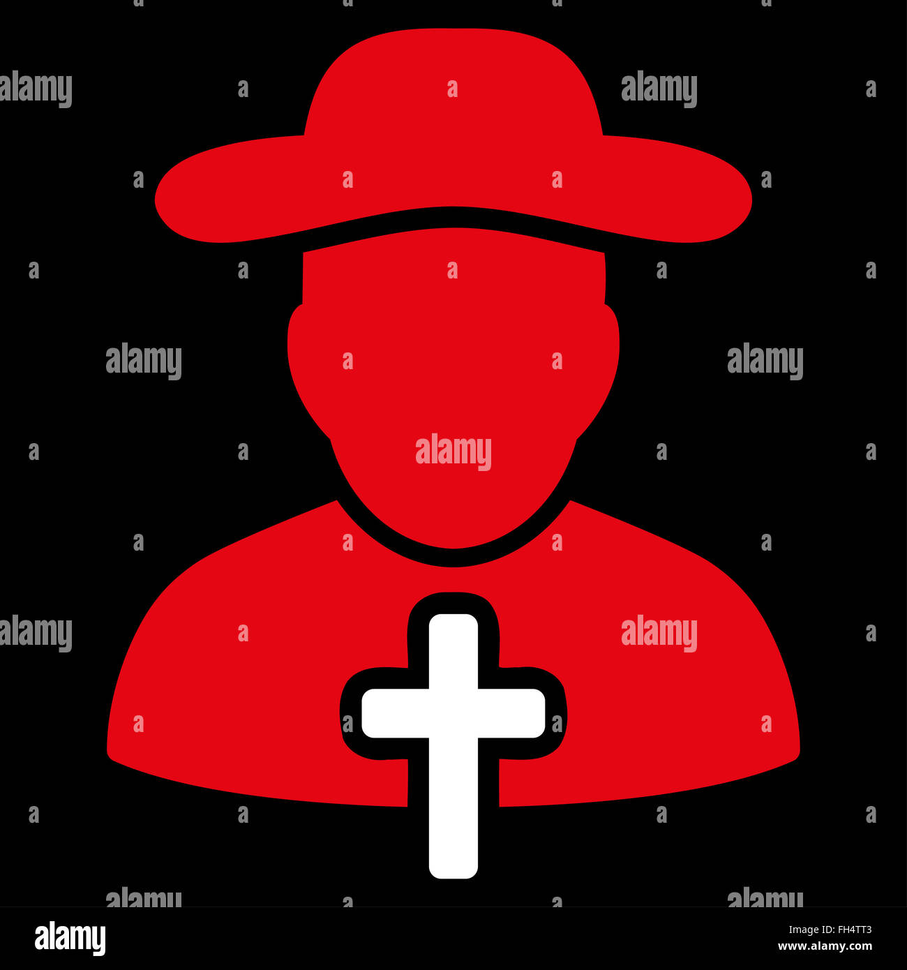 Cleric Flat Icon Stock Photo - Alamy
