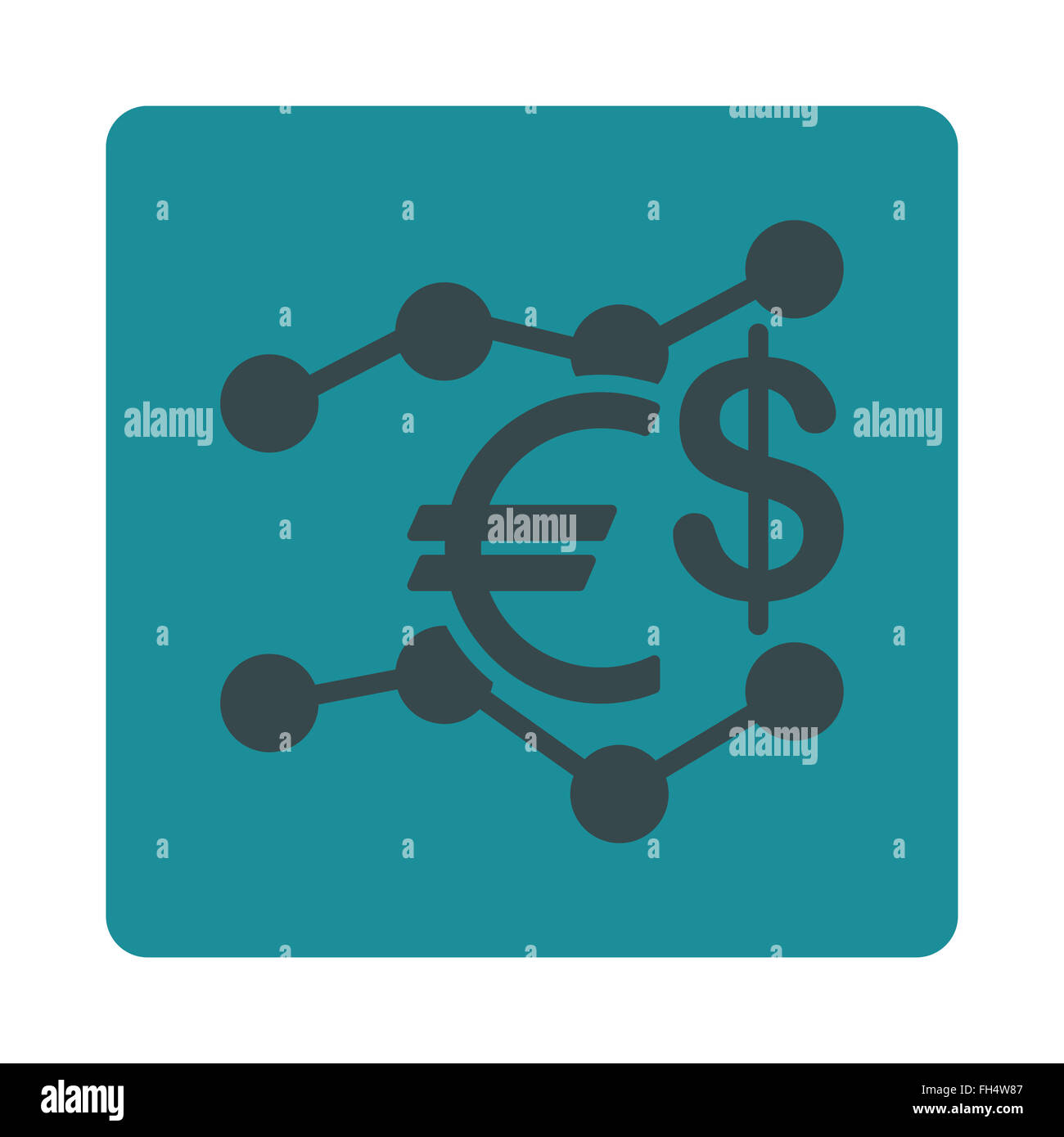 Currency Trends Icon Stock Photo - Alamy