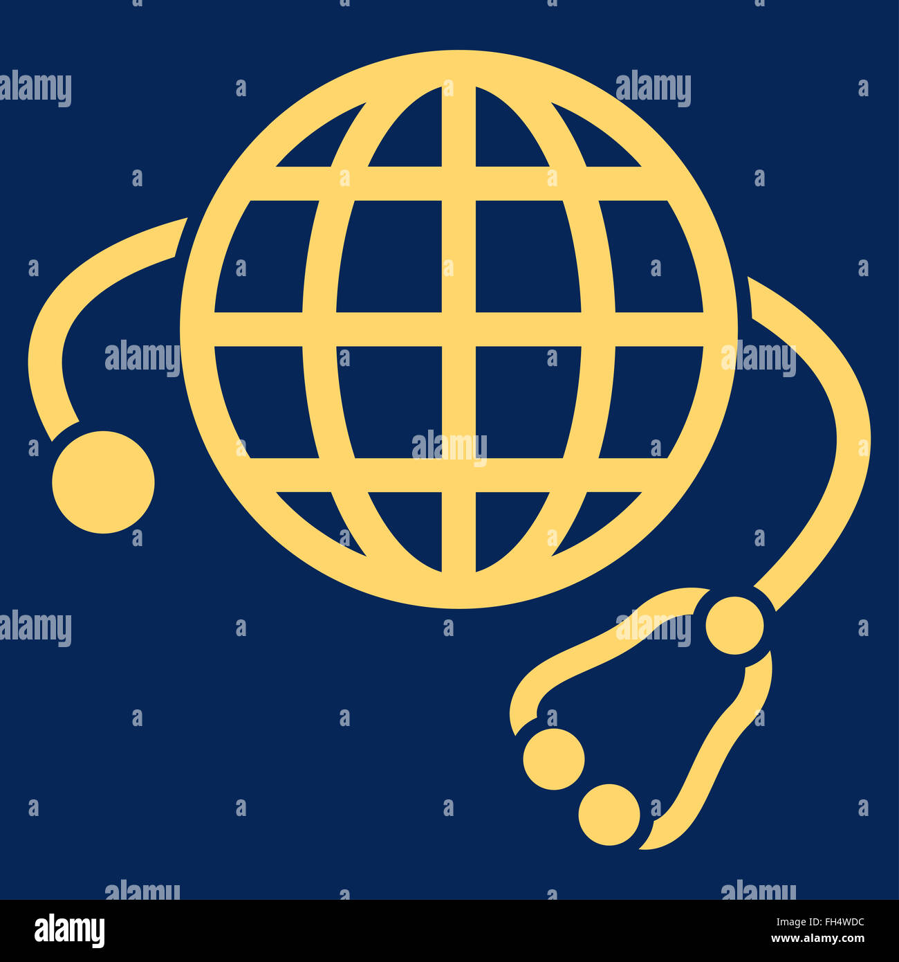 Global Medicine Icon Stock Photo - Alamy