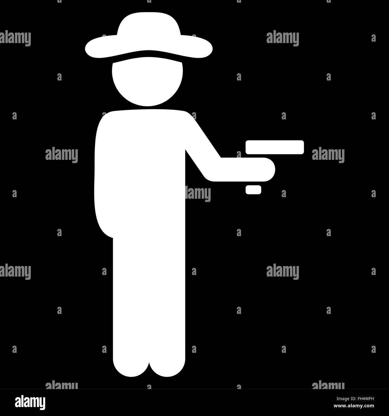 Gentleman Robber Icon Stock Photo - Alamy