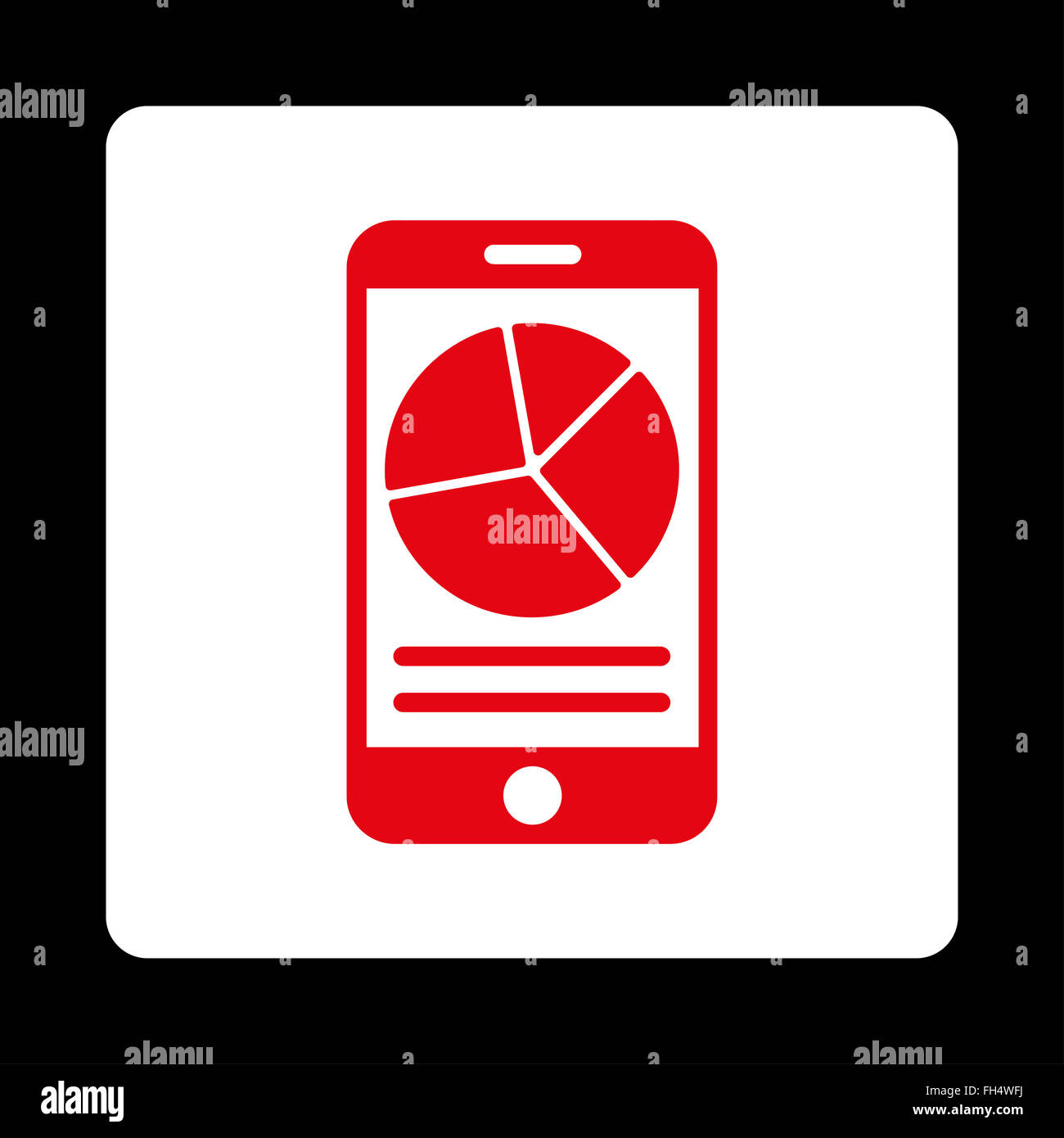 Mobile Report Icon Stock Photo - Alamy