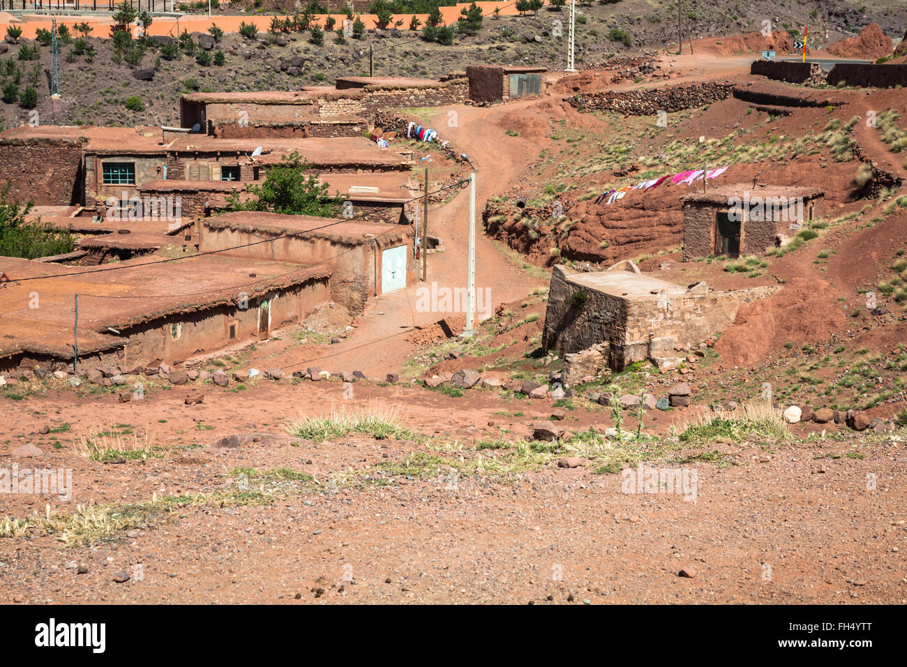 Berber village in Atlas mountains,Morocco Stock Photo - Alamy