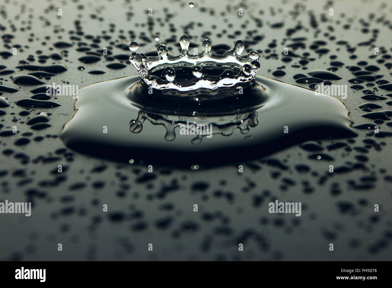 Splash of Water Drop Stock Photo - Alamy