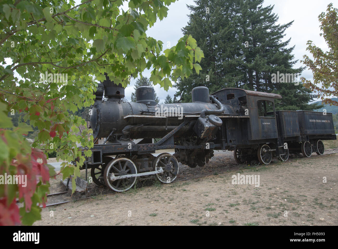 Steam engine, Elbe, Wa, USA Stock Photo - Alamy