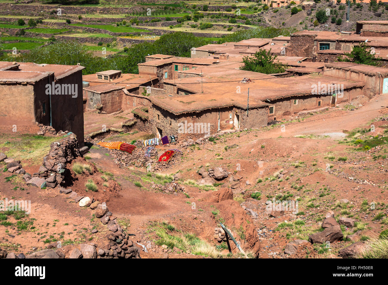 Berber village in Atlas mountains,Morocco Stock Photo - Alamy