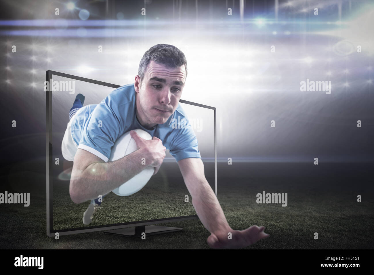 American football player scoring try hi-res stock photography and ...