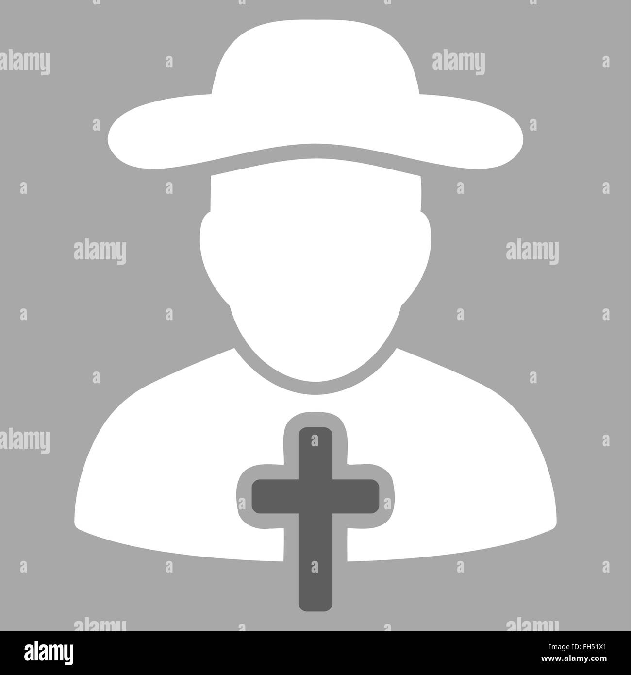 Cleric Vector Icon Stock Photo - Alamy