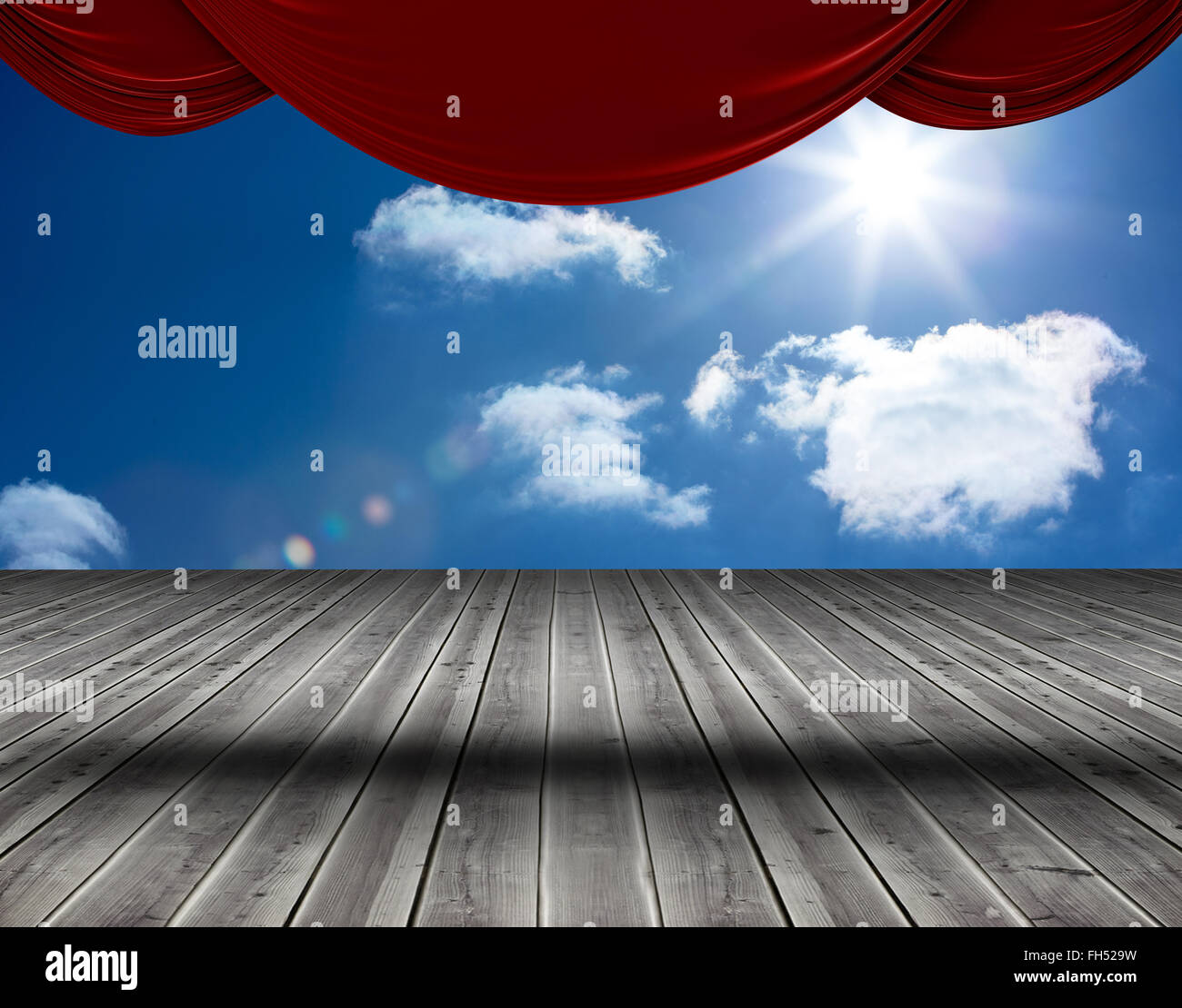 Pulling back the curtain hi-res stock photography and images - Alamy