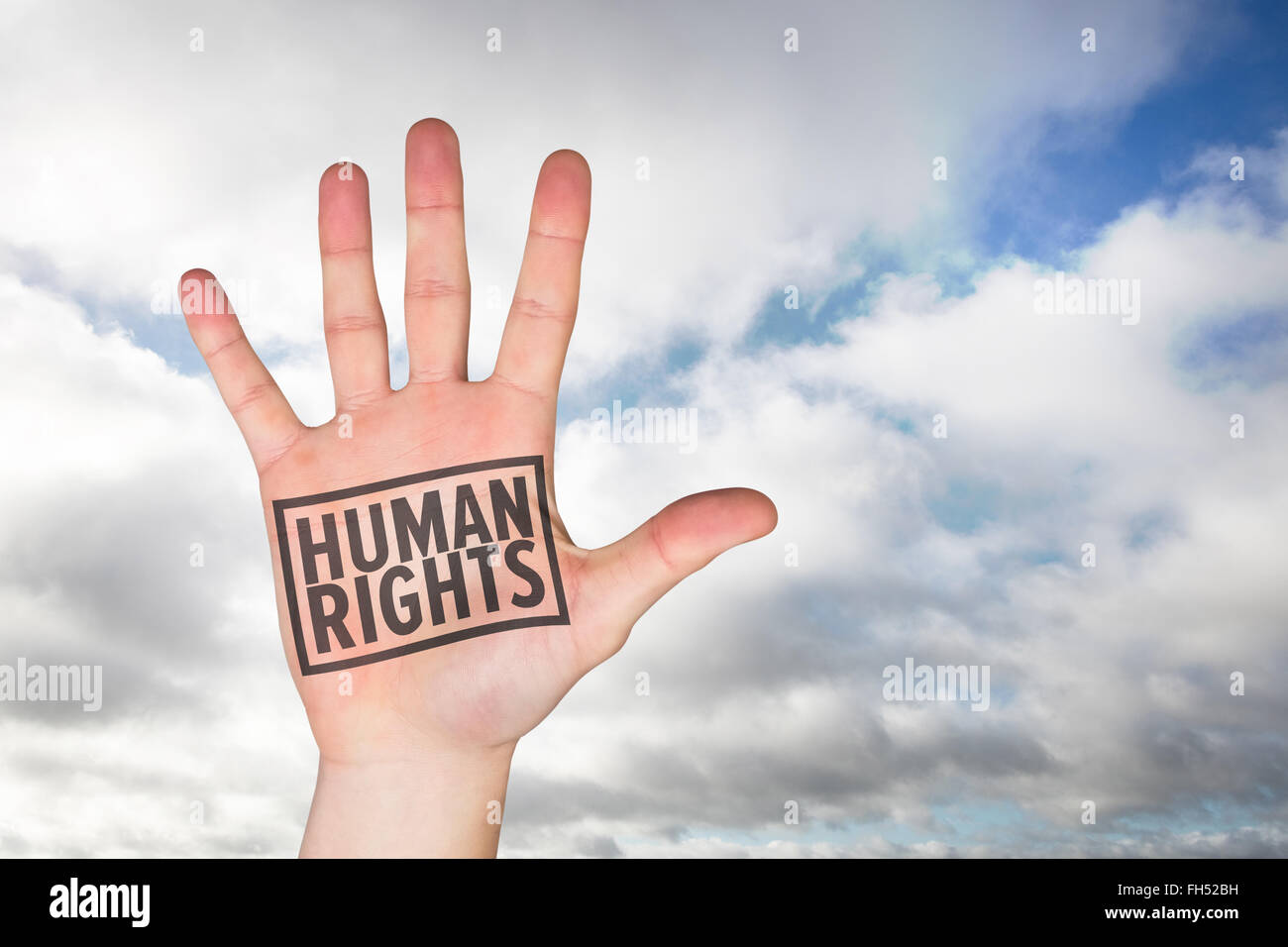 Composite image of hand with fingers spread out Stock Photo - Alamy