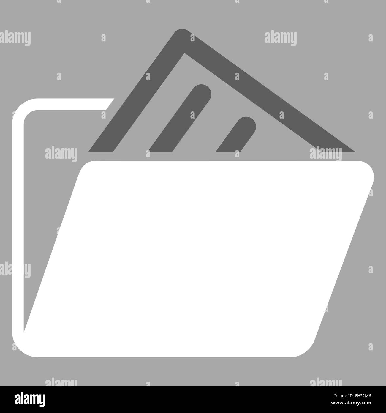Document Folder Vector Icon Stock Photo - Alamy