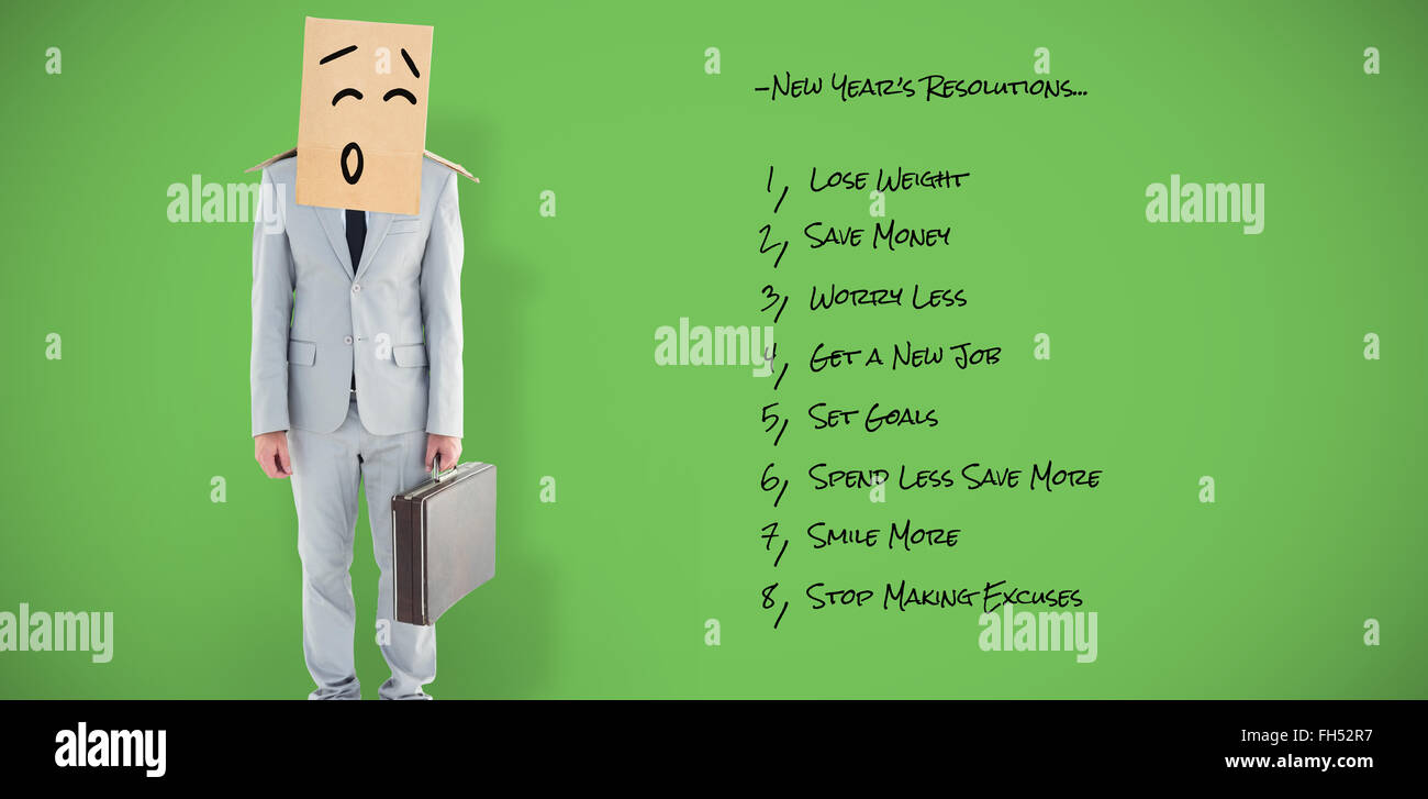 Composite image of anonymous businessman Stock Photo - Alamy