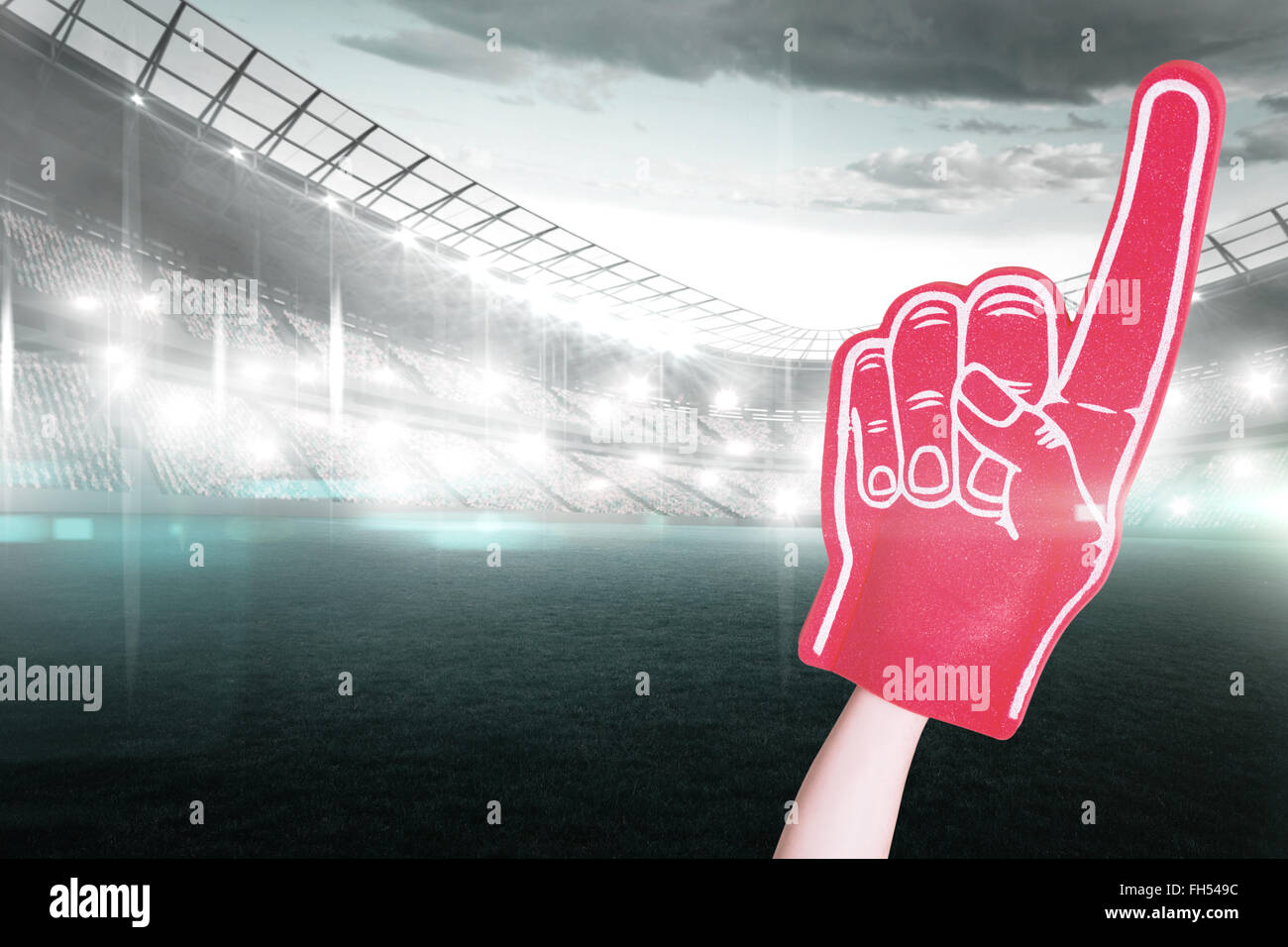 Foam hand crowd hi-res stock photography and images - Alamy